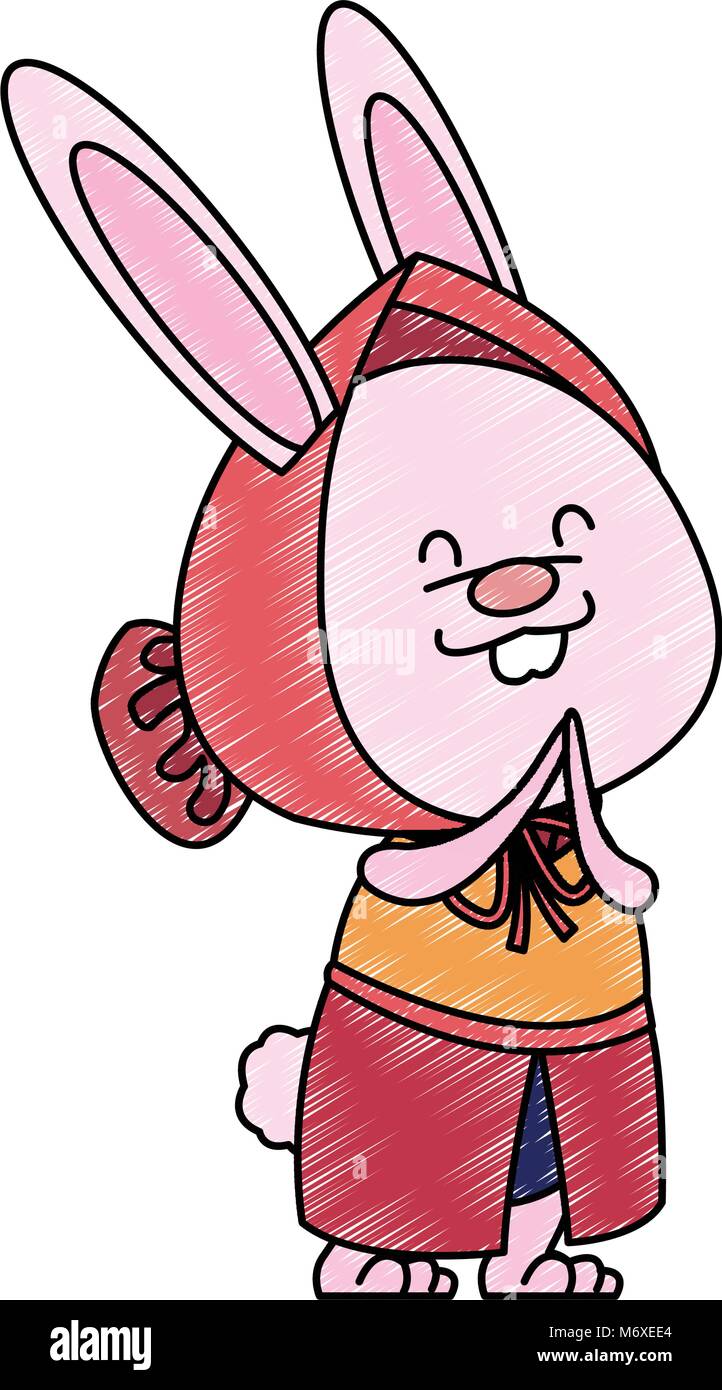 Cute rabbit cartoon Stock Vector Image & Art - Alamy