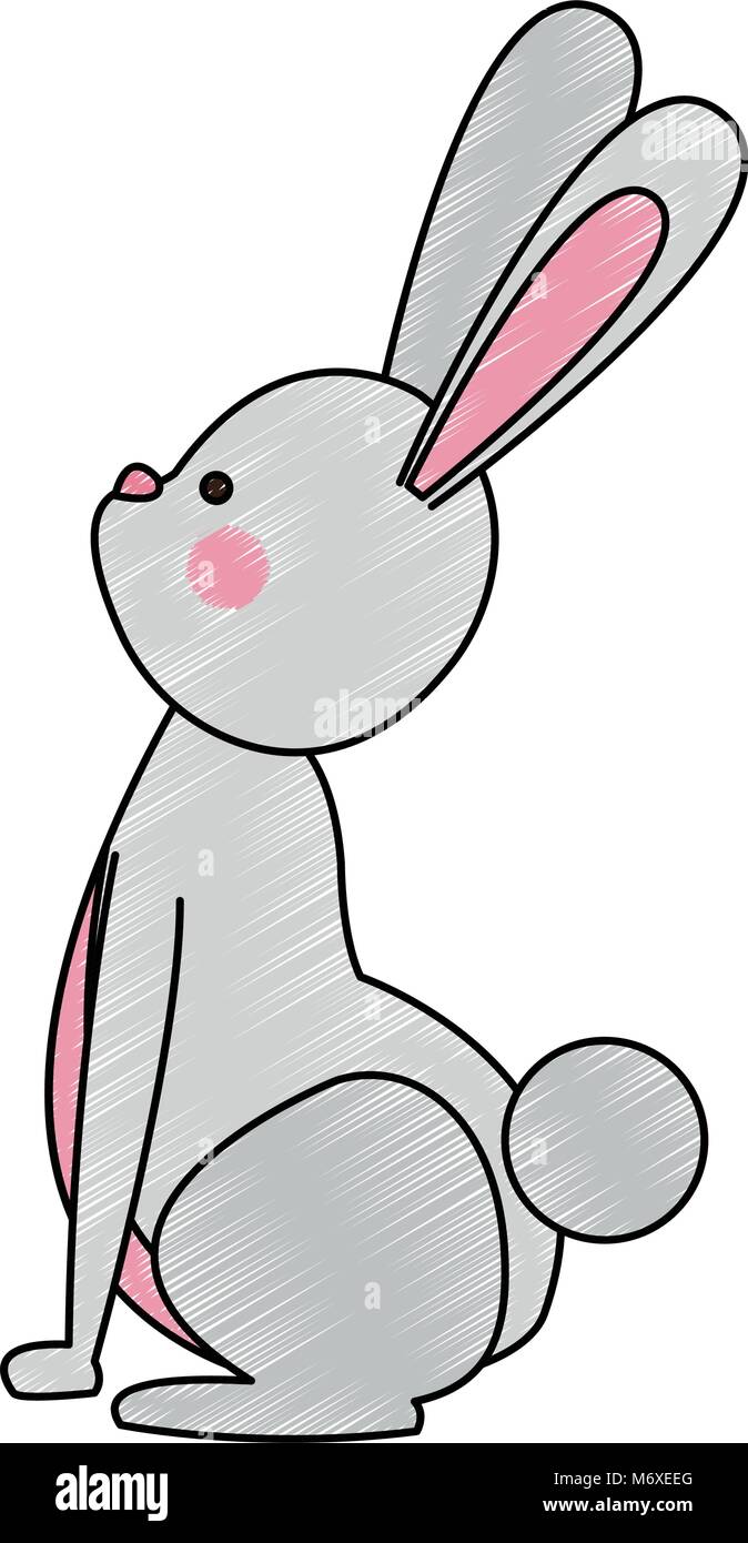 Cute rabbit cartoon Stock Vector Image & Art - Alamy