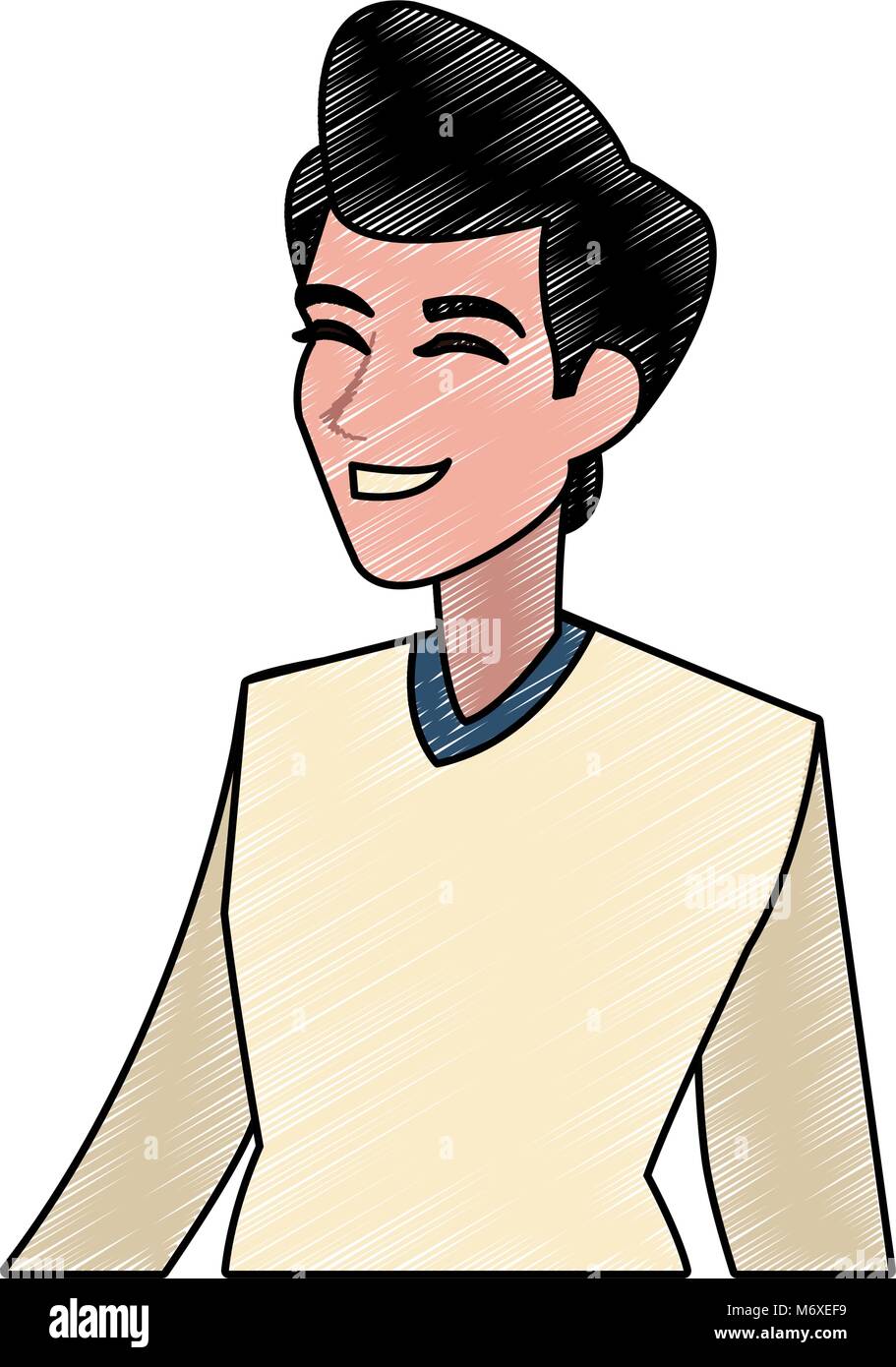 retro man vintage clothes cartoon Stock Vector Image & Art - Alamy