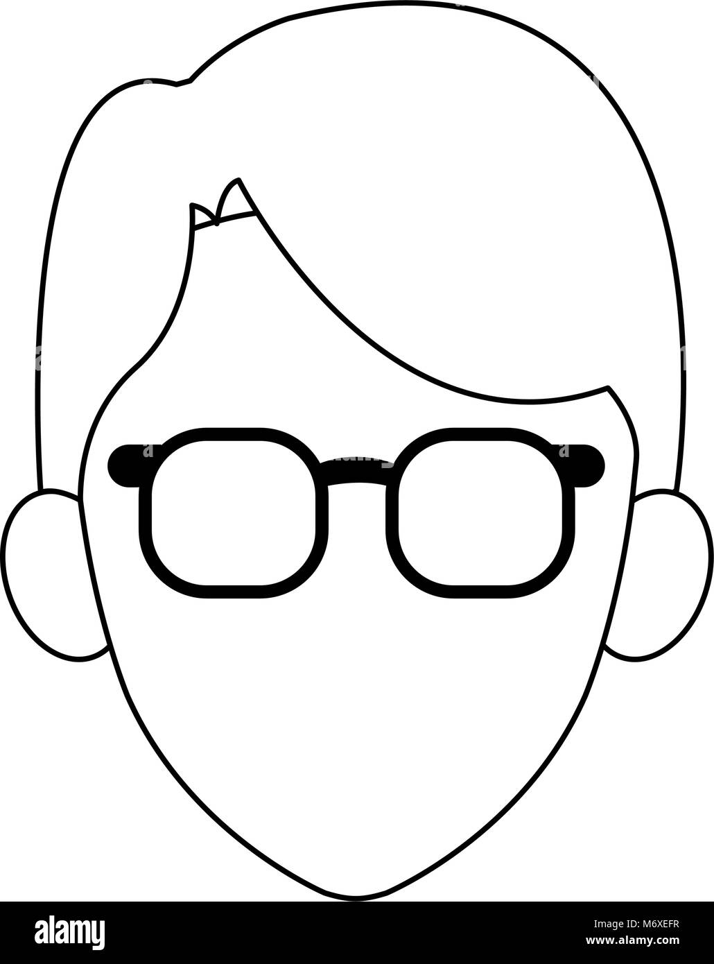 Man faceless with glasses Stock Vector Image & Art - Alamy