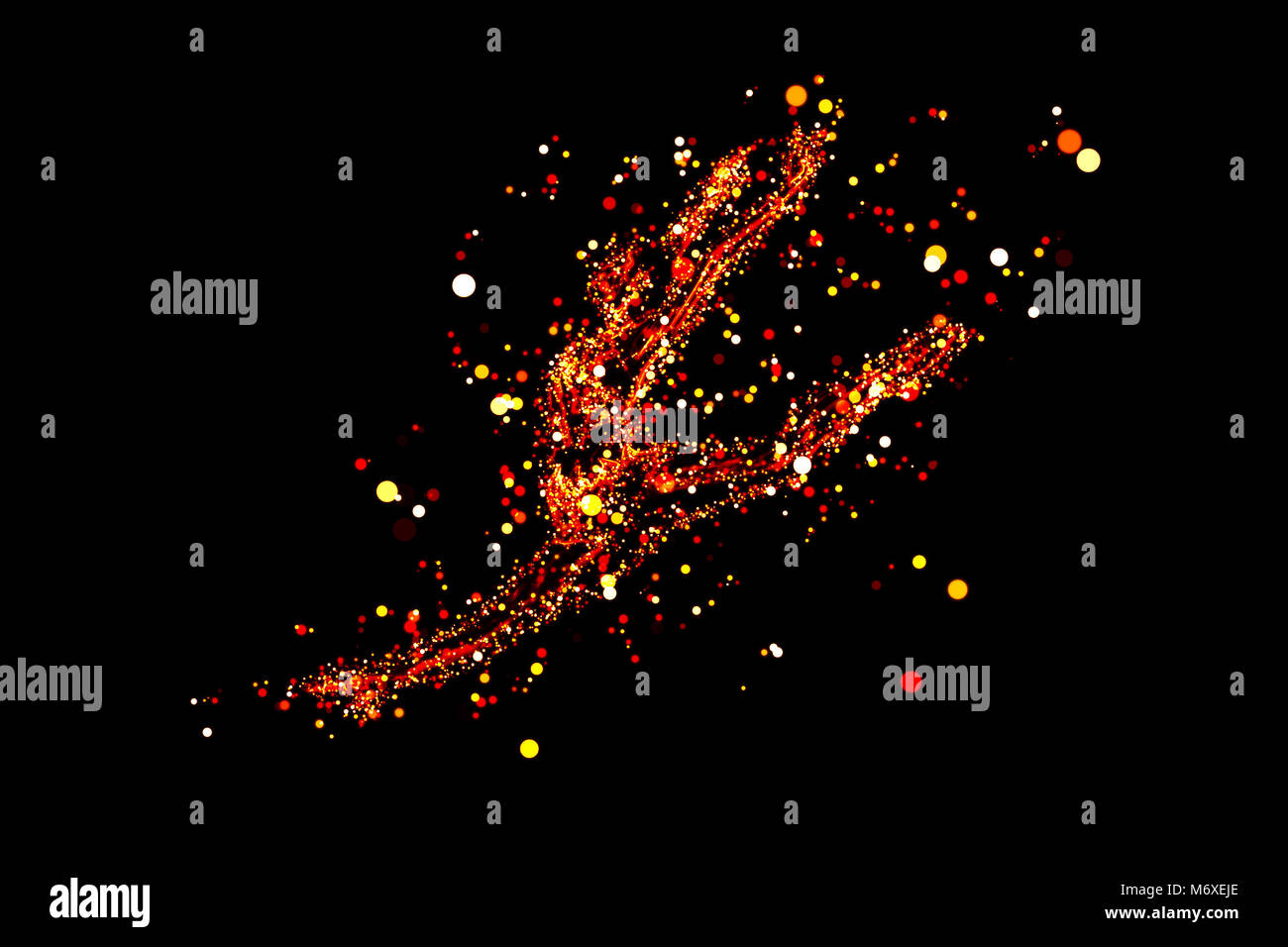 Light spots composed of moving figures, intense sports, athletes Stock ...