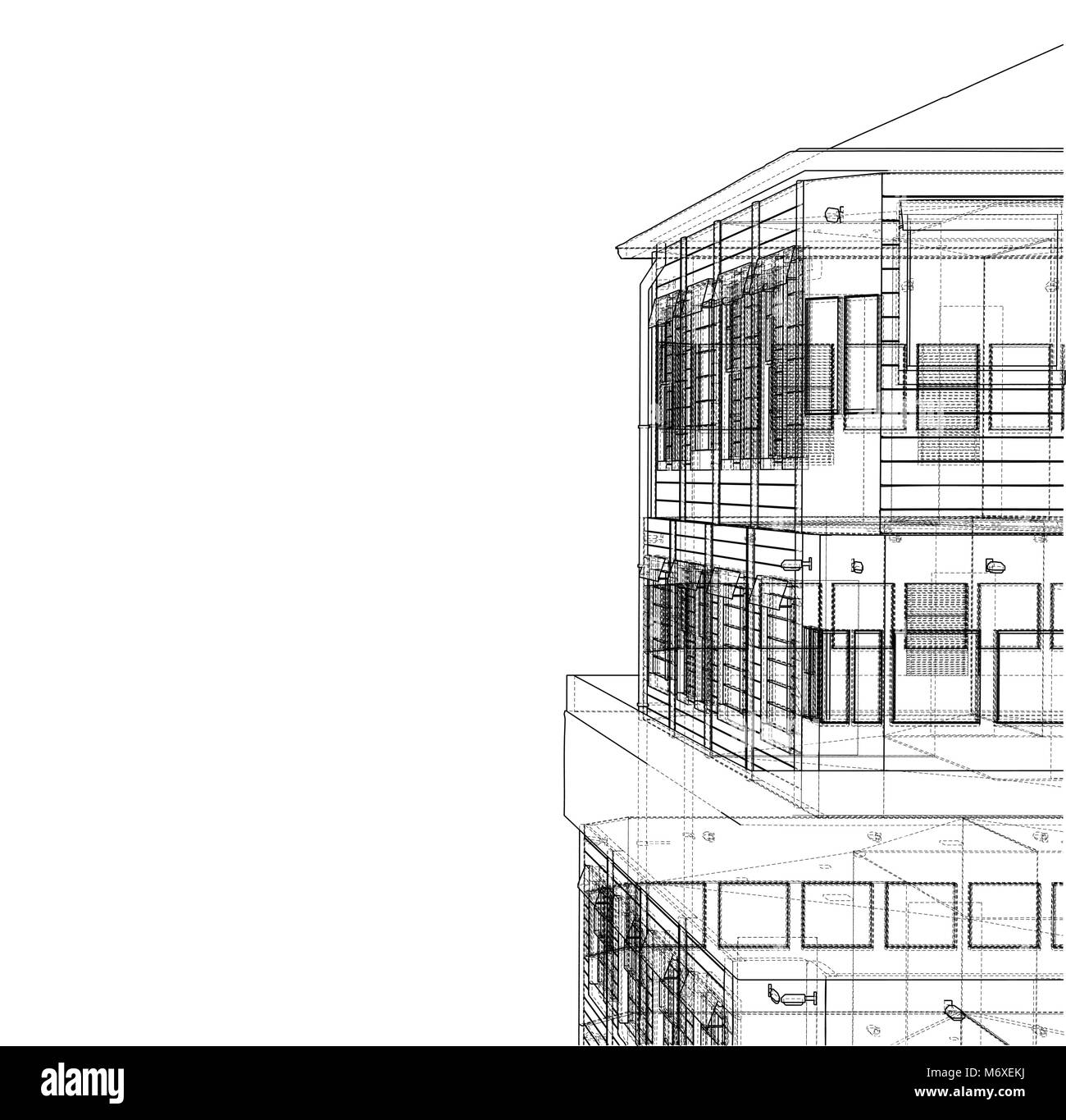 Site plan rendering Stock Vector Images - Alamy