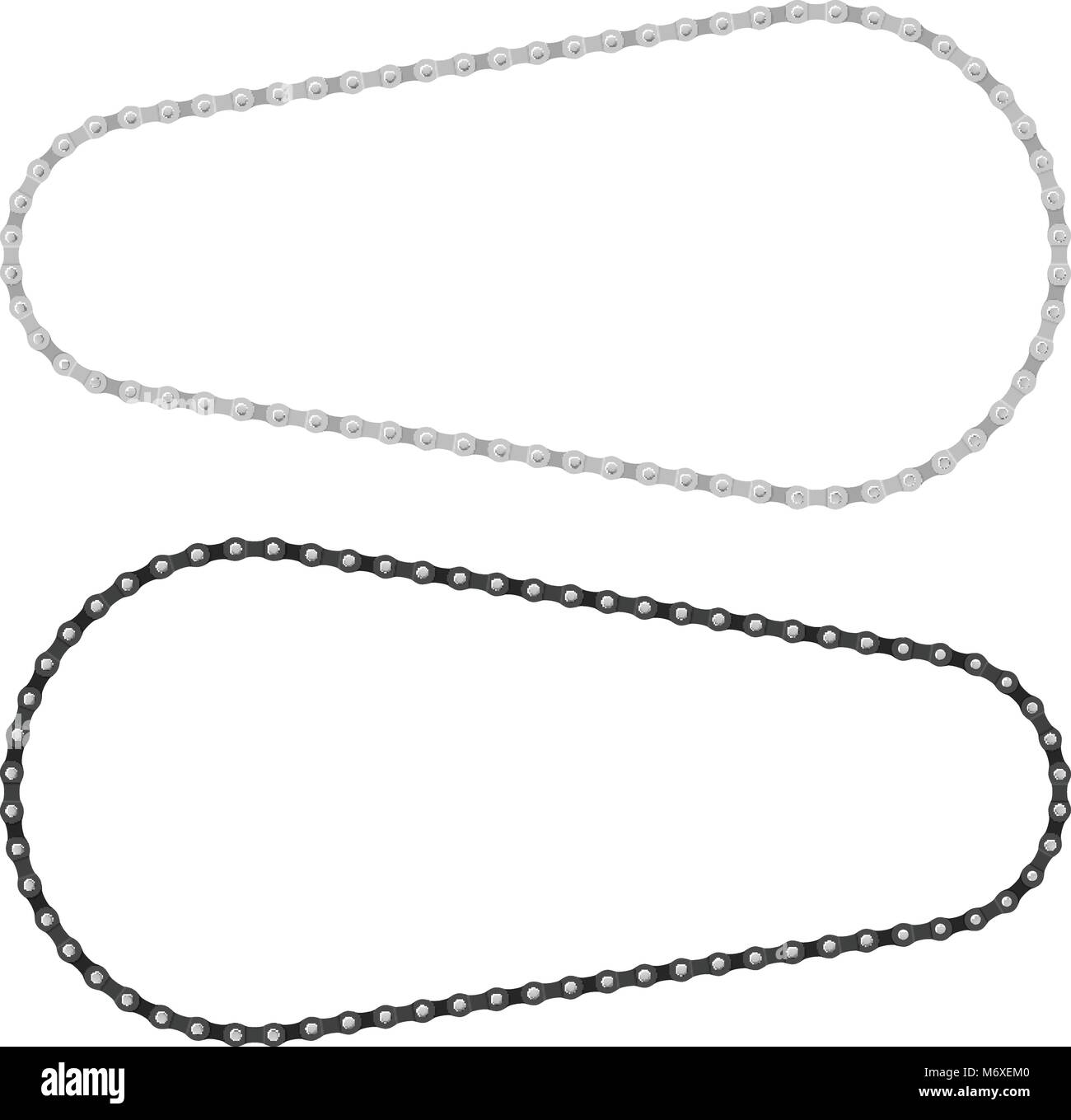 Bike chain on a white background Stock Vector Image & Art - Alamy