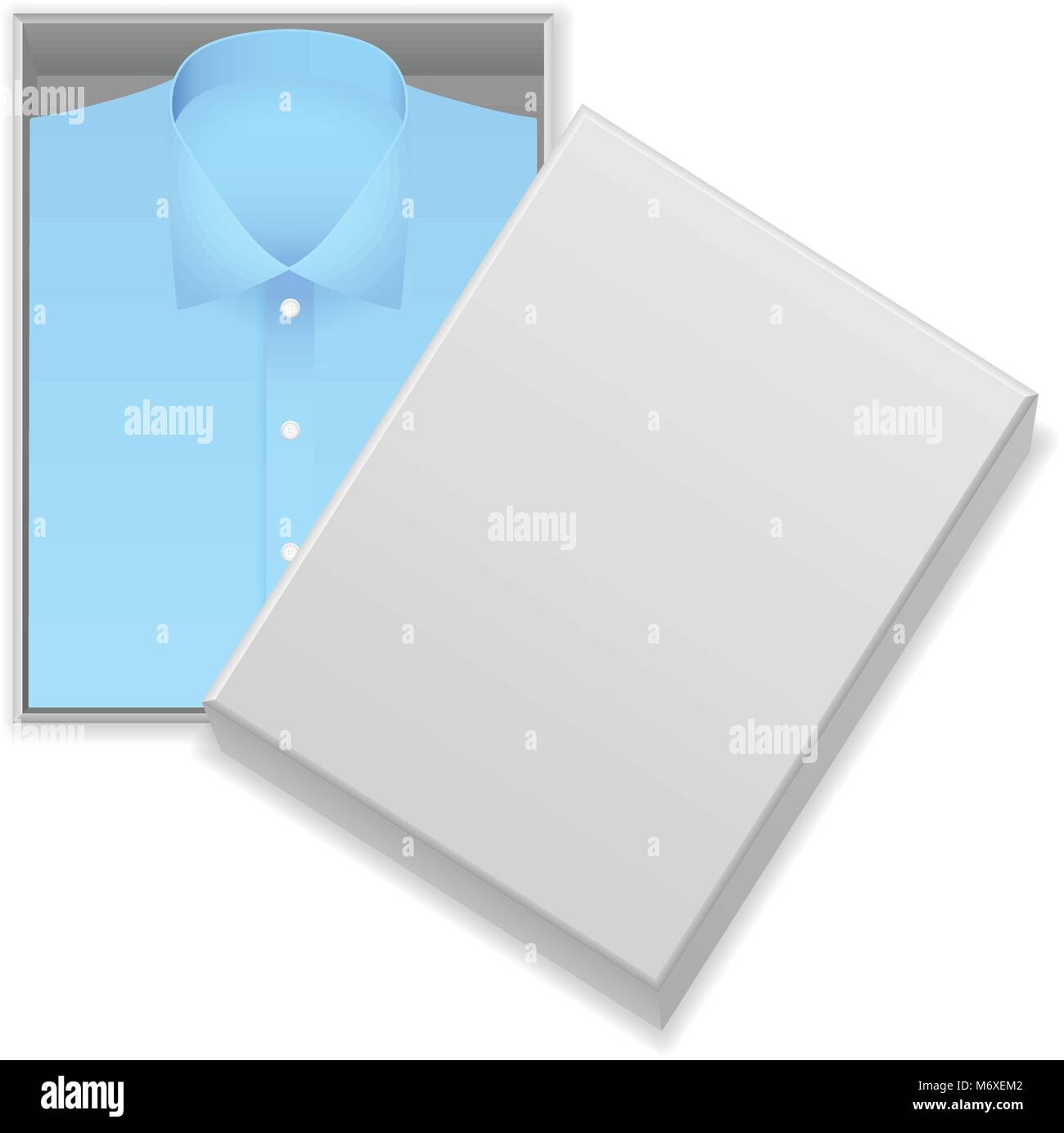 Cardboard box on blue Stock Vector Images - Alamy