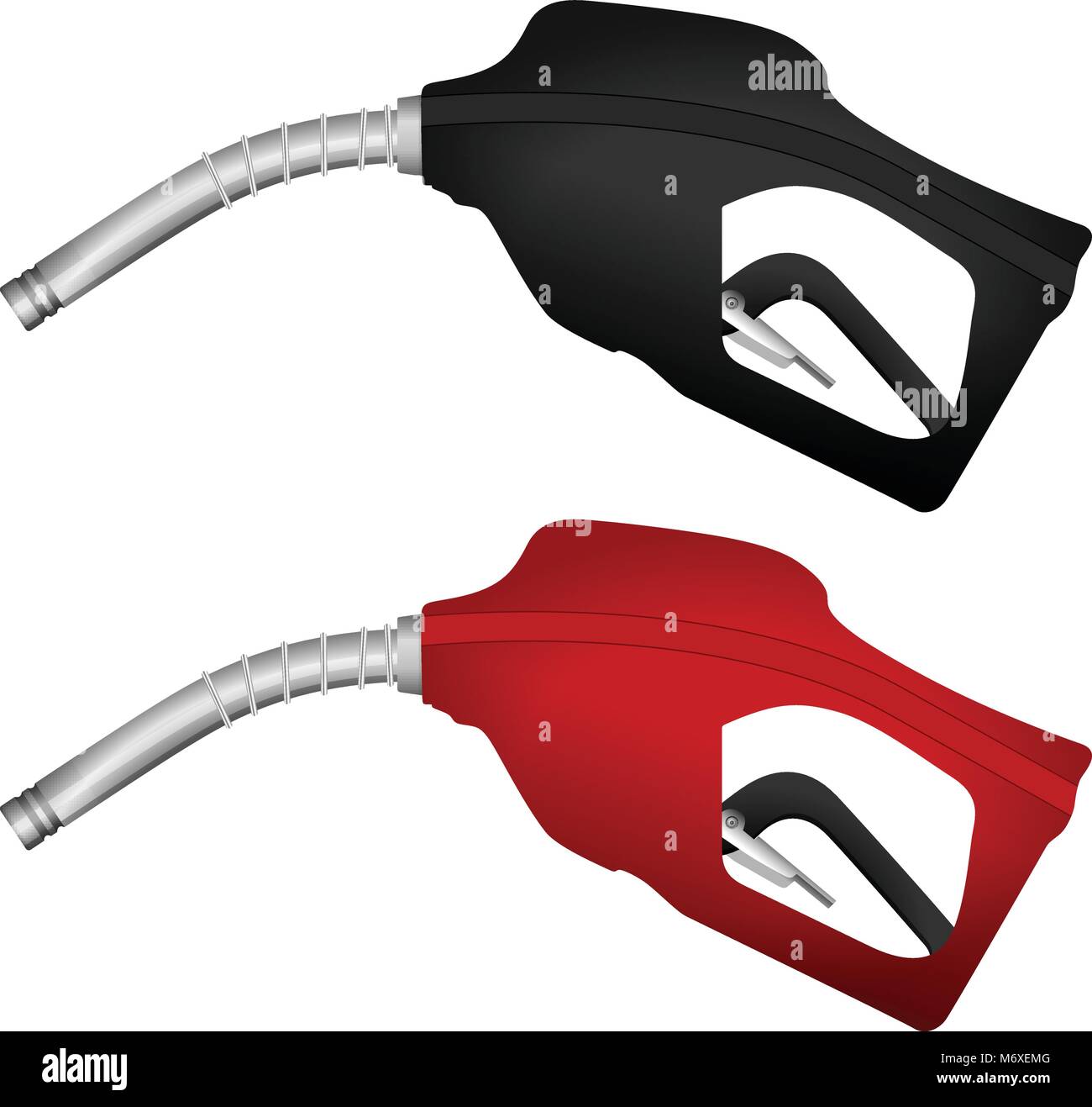 Gas nozzle on white Stock Vector Images - Alamy