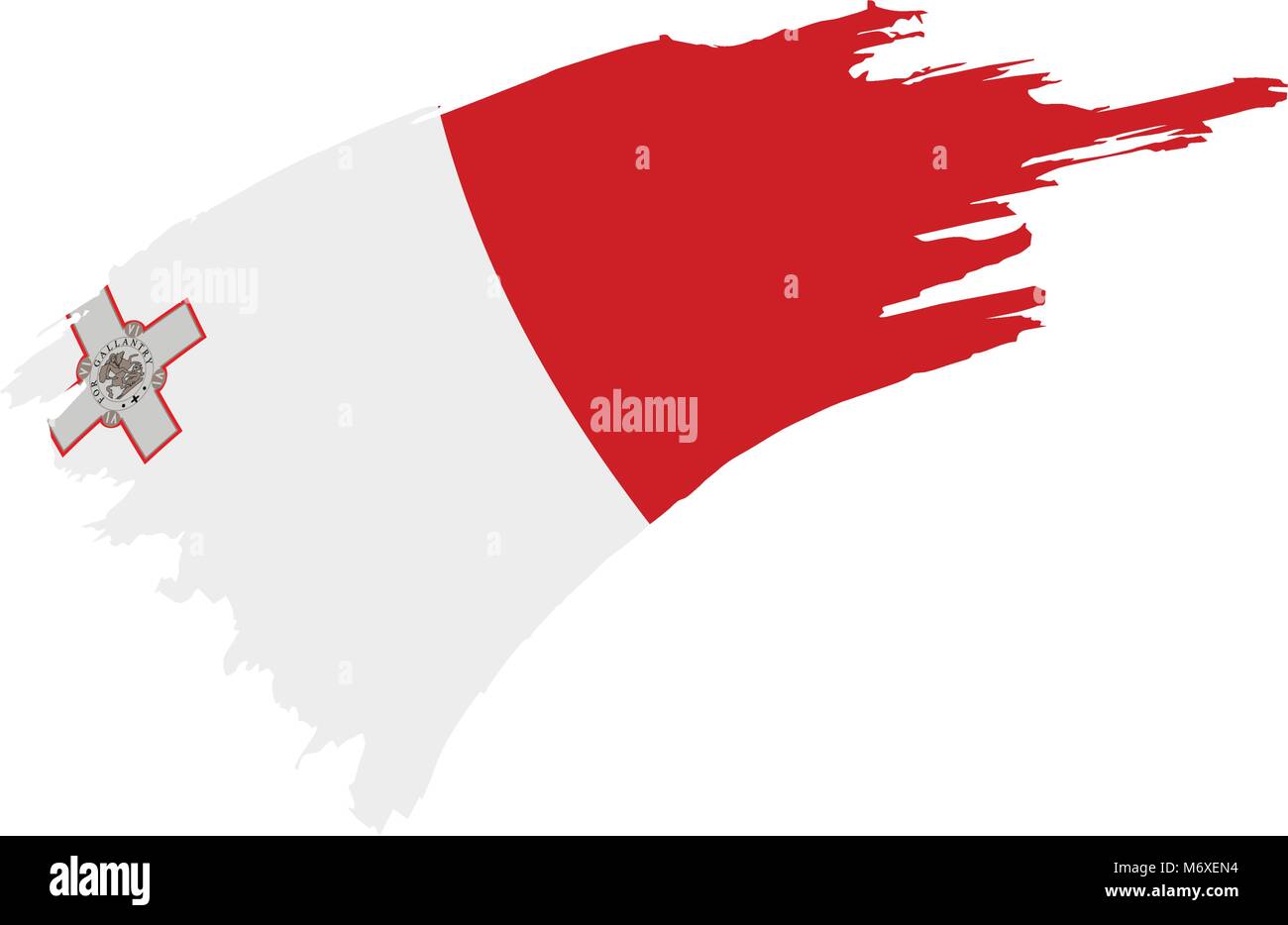 Malta flag, vector illustration Stock Vector Image & Art - Alamy