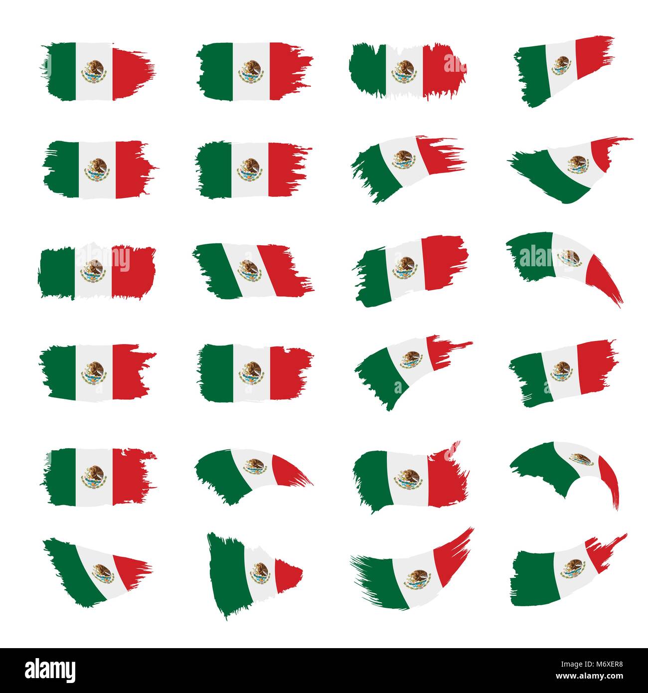 Mexican flag, vector illustration Stock Vector Image & Art - Alamy