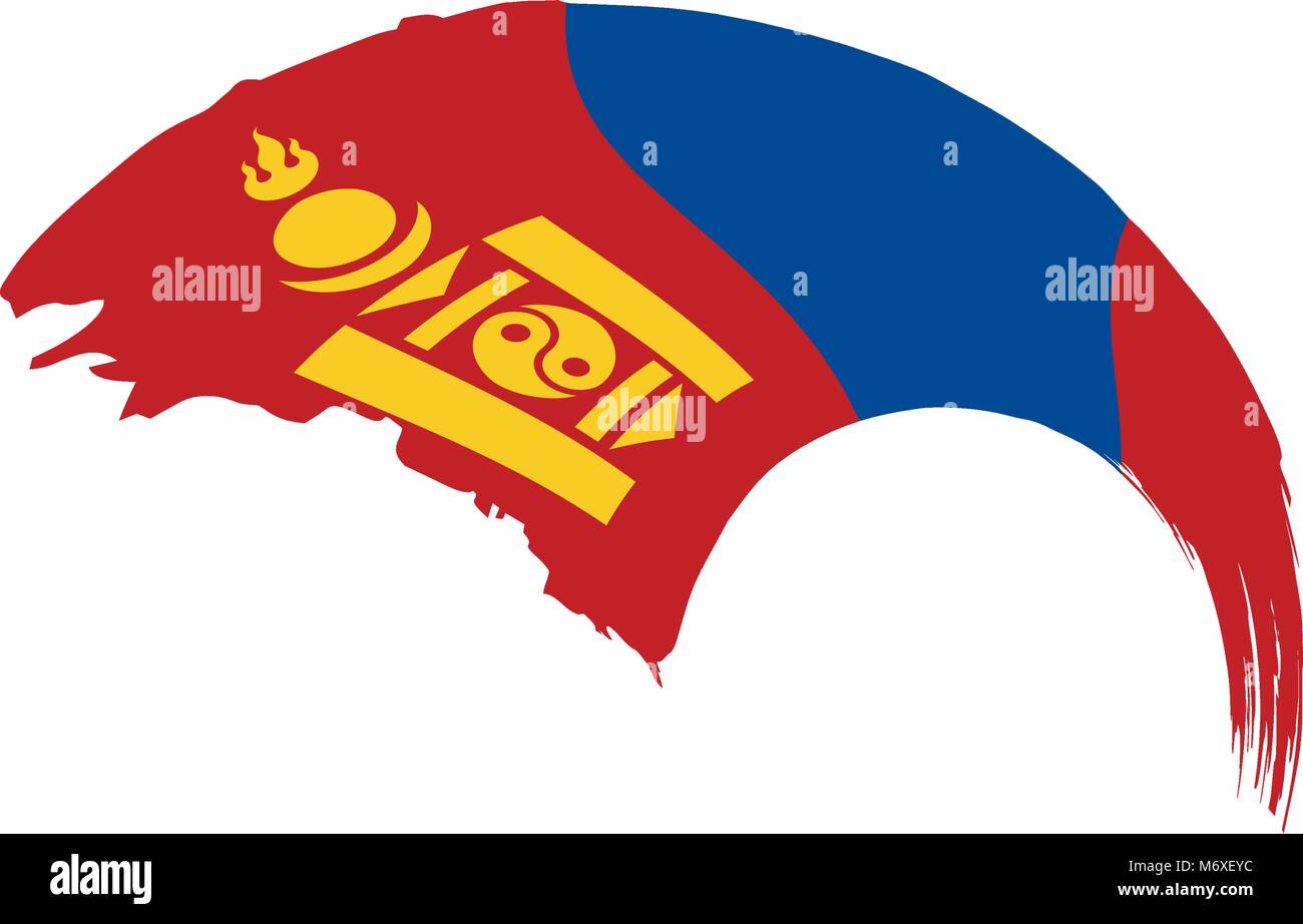 Mongolia flag, vector illustration Stock Vector Image & Art - Alamy