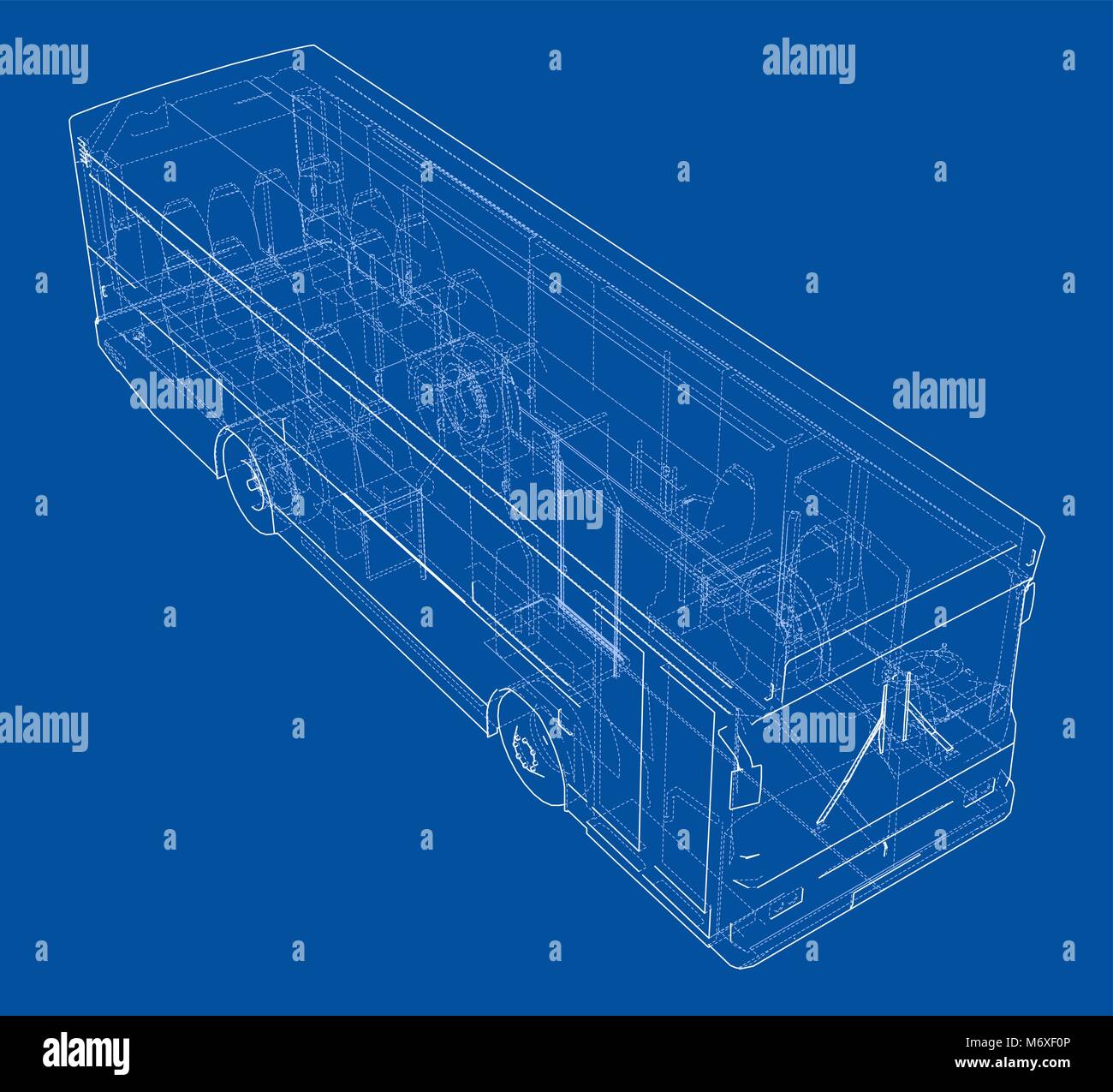 Concept city bus. Vector rendering of 3d Stock Vector Image & Art - Alamy