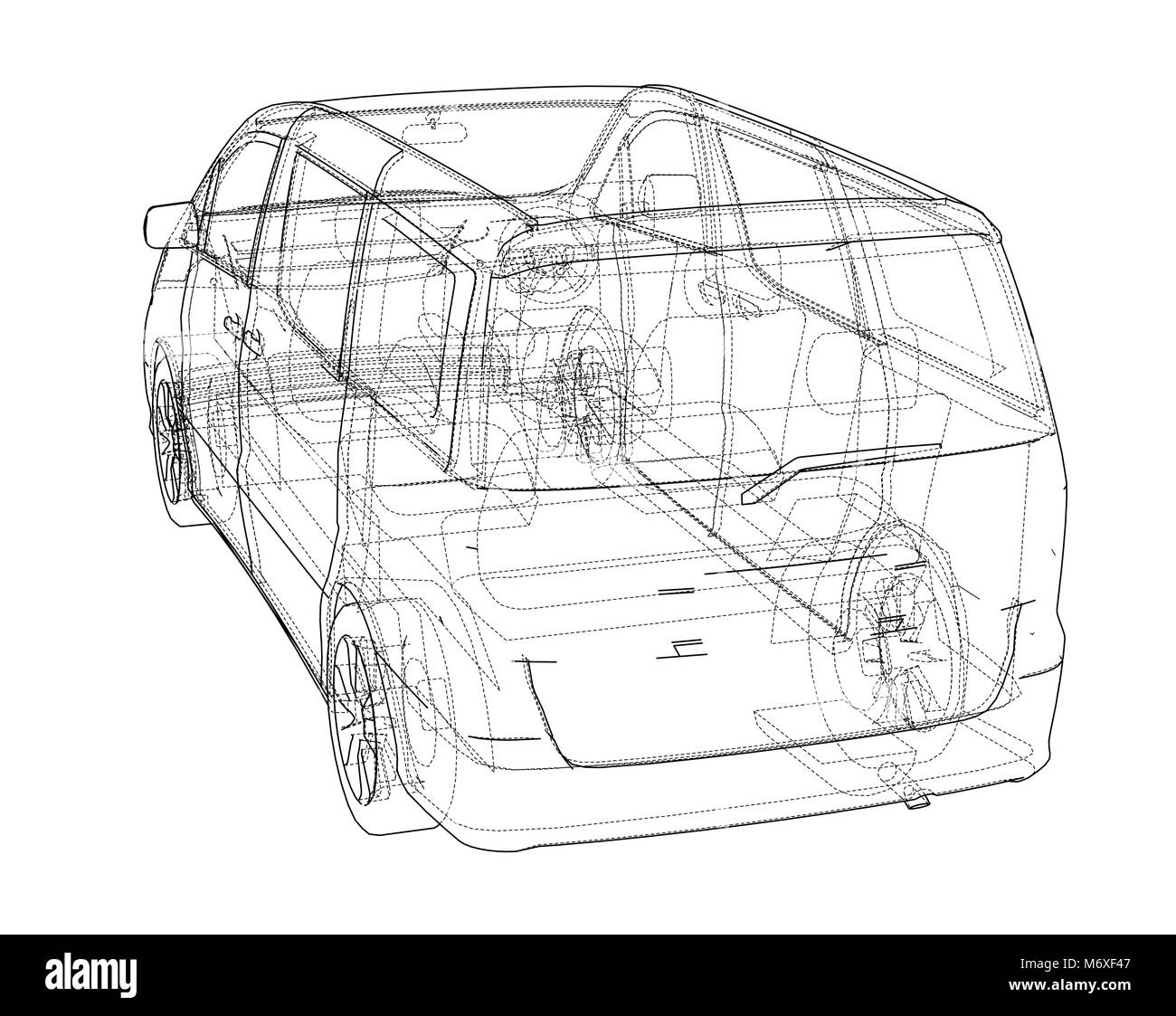 Concept car. Vector Stock Vector Image & Art - Alamy