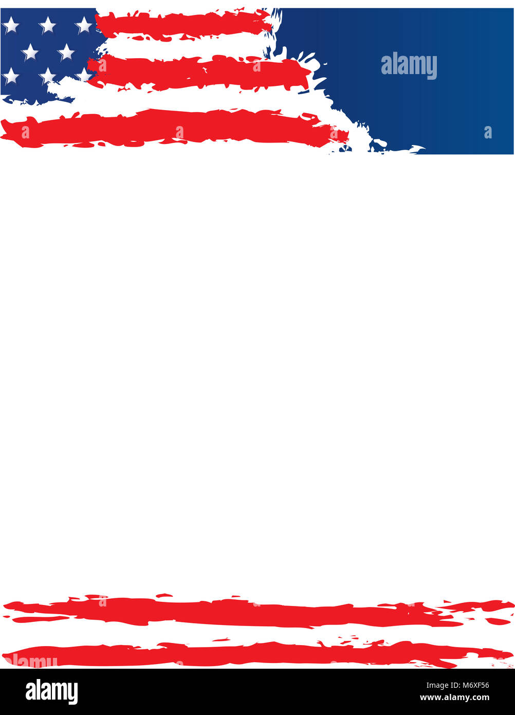 American Flag Page Border