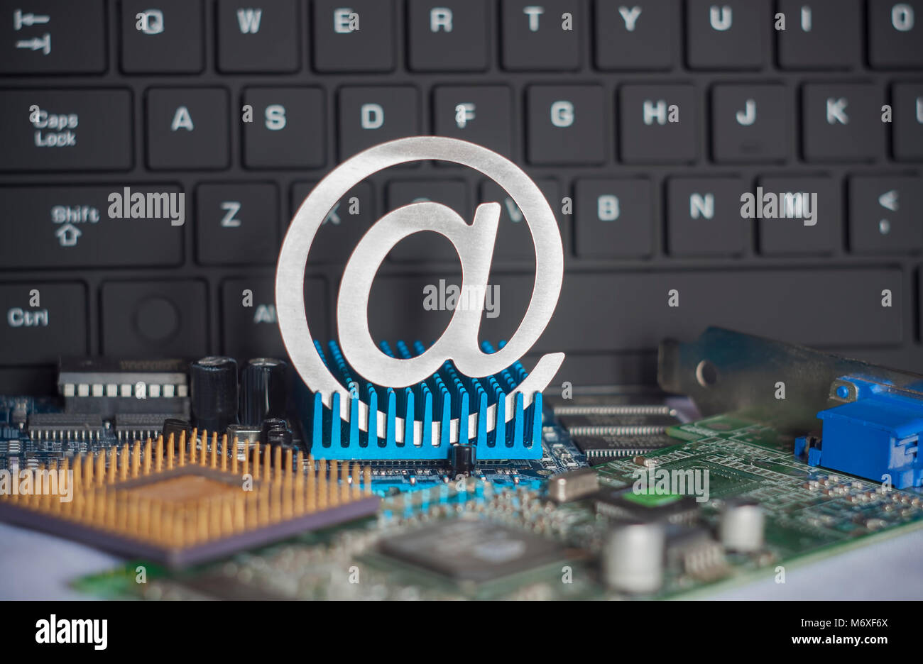 abstract computer parts for it and computer concept Stock Photo - Alamy