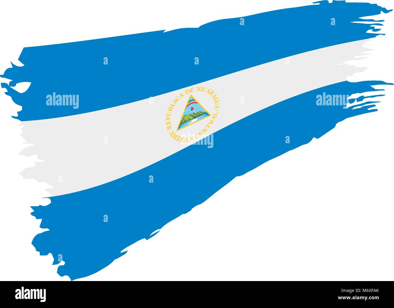 Nicaragua flag, vector illustration Stock Vector Image & Art - Alamy