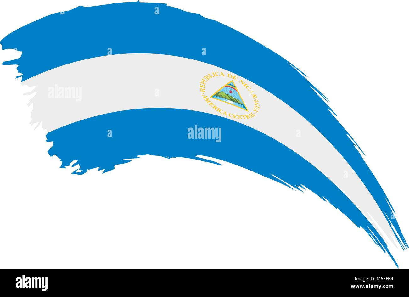 Nicaragua flag, vector illustration Stock Vector Image & Art - Alamy