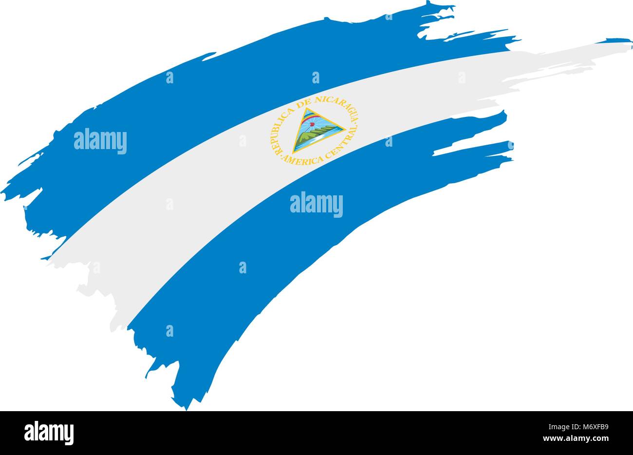 Nicaragua flag, vector illustration Stock Vector Image & Art - Alamy