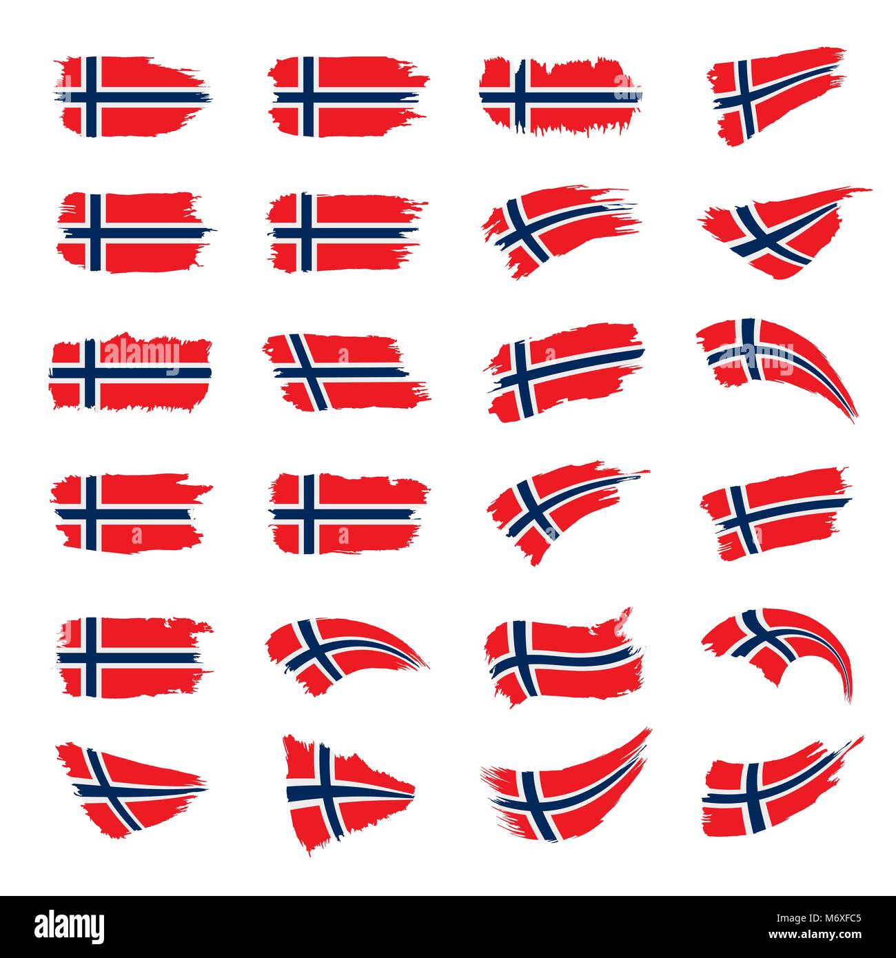 Norway flag, vector illustration Stock Vector Image & Art - Alamy