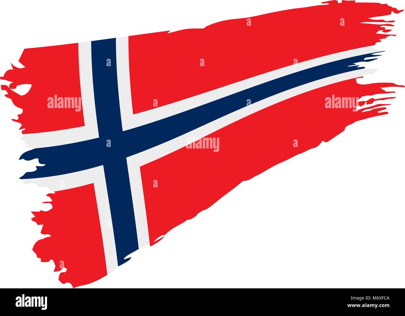 Norway flag, vector illustration Stock Vector Image & Art - Alamy