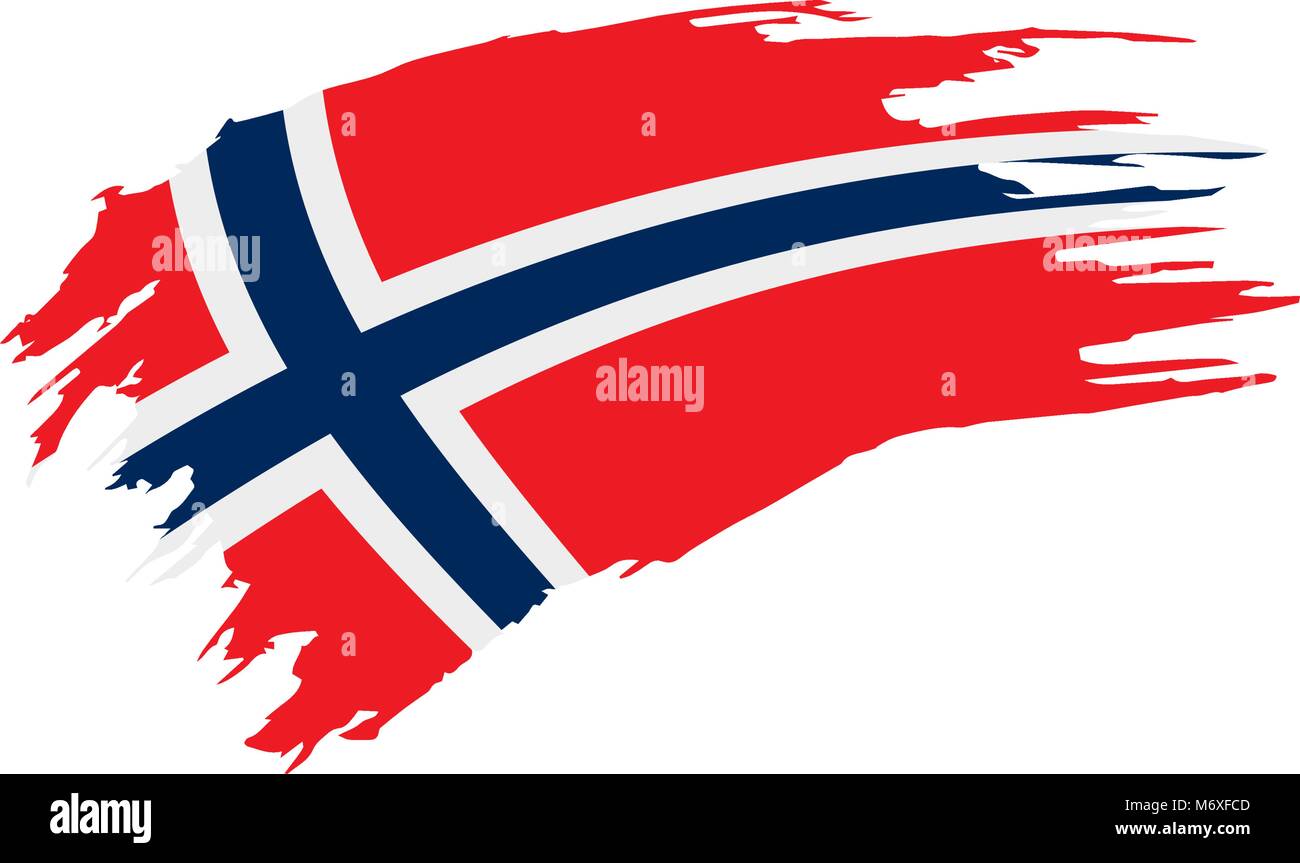 Norway flag, vector illustration Stock Vector Image & Art - Alamy