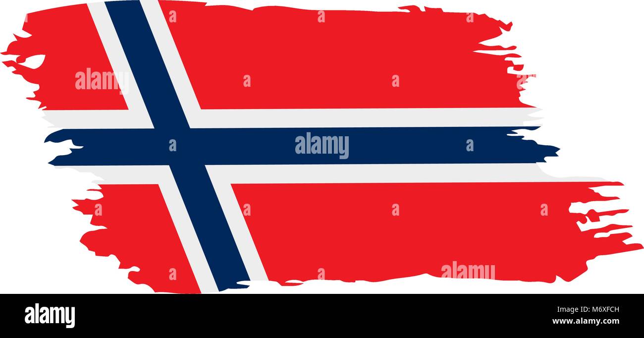 Norway flag, vector illustration Stock Vector Image & Art - Alamy
