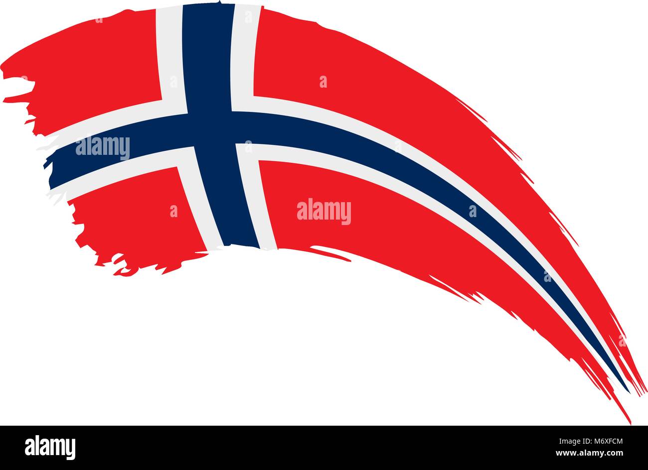 Norway flag, vector illustration Stock Vector Image & Art - Alamy