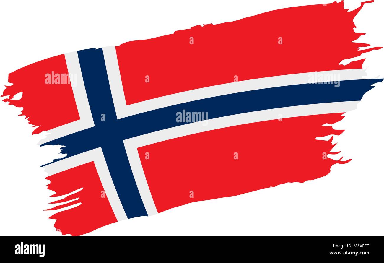 Norway flag, vector illustration Stock Vector Image & Art - Alamy