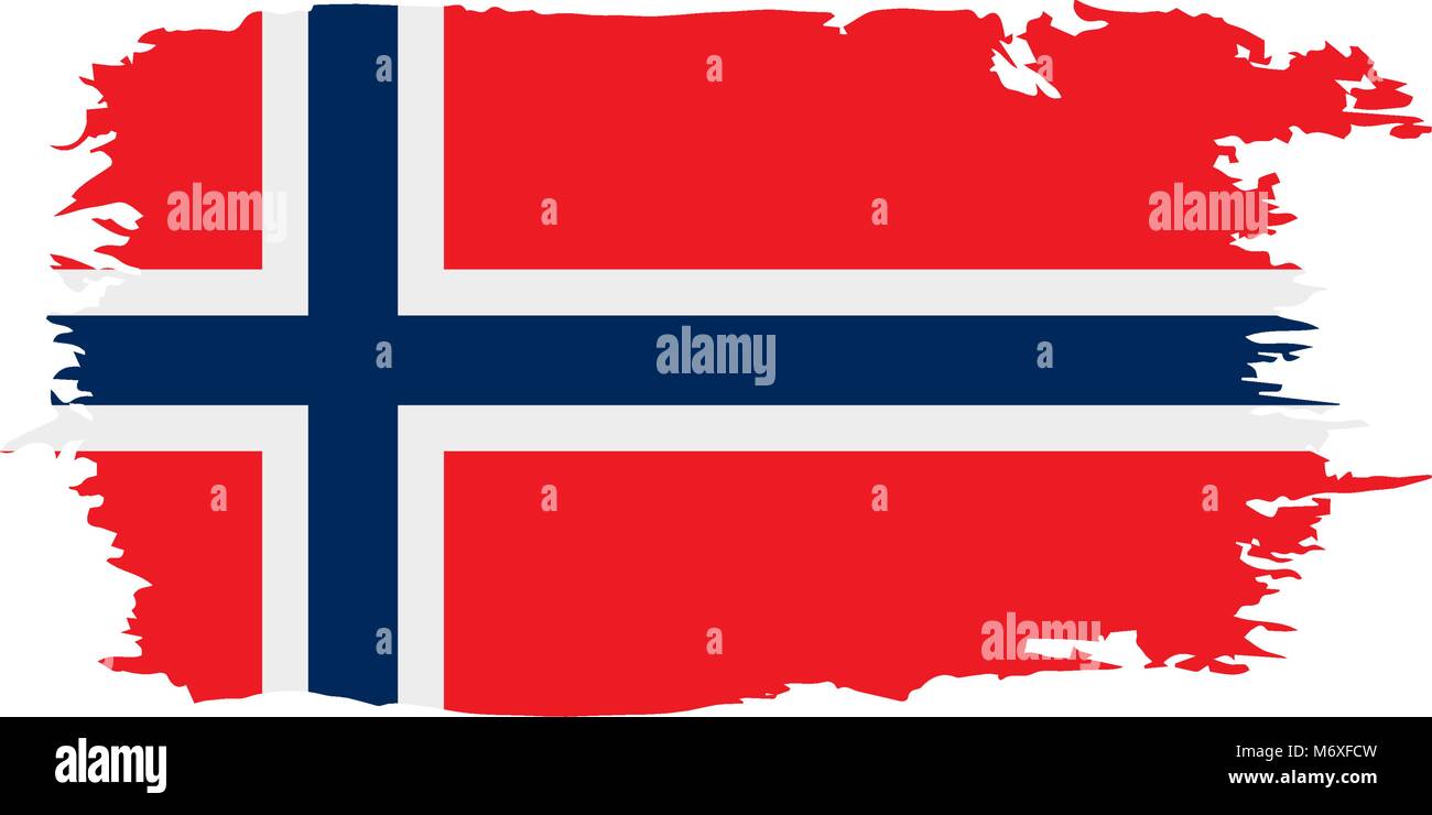Norway flag, vector illustration Stock Vector Image & Art - Alamy