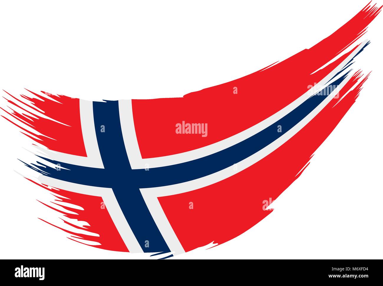 Norway flag, vector illustration Stock Vector Image & Art - Alamy
