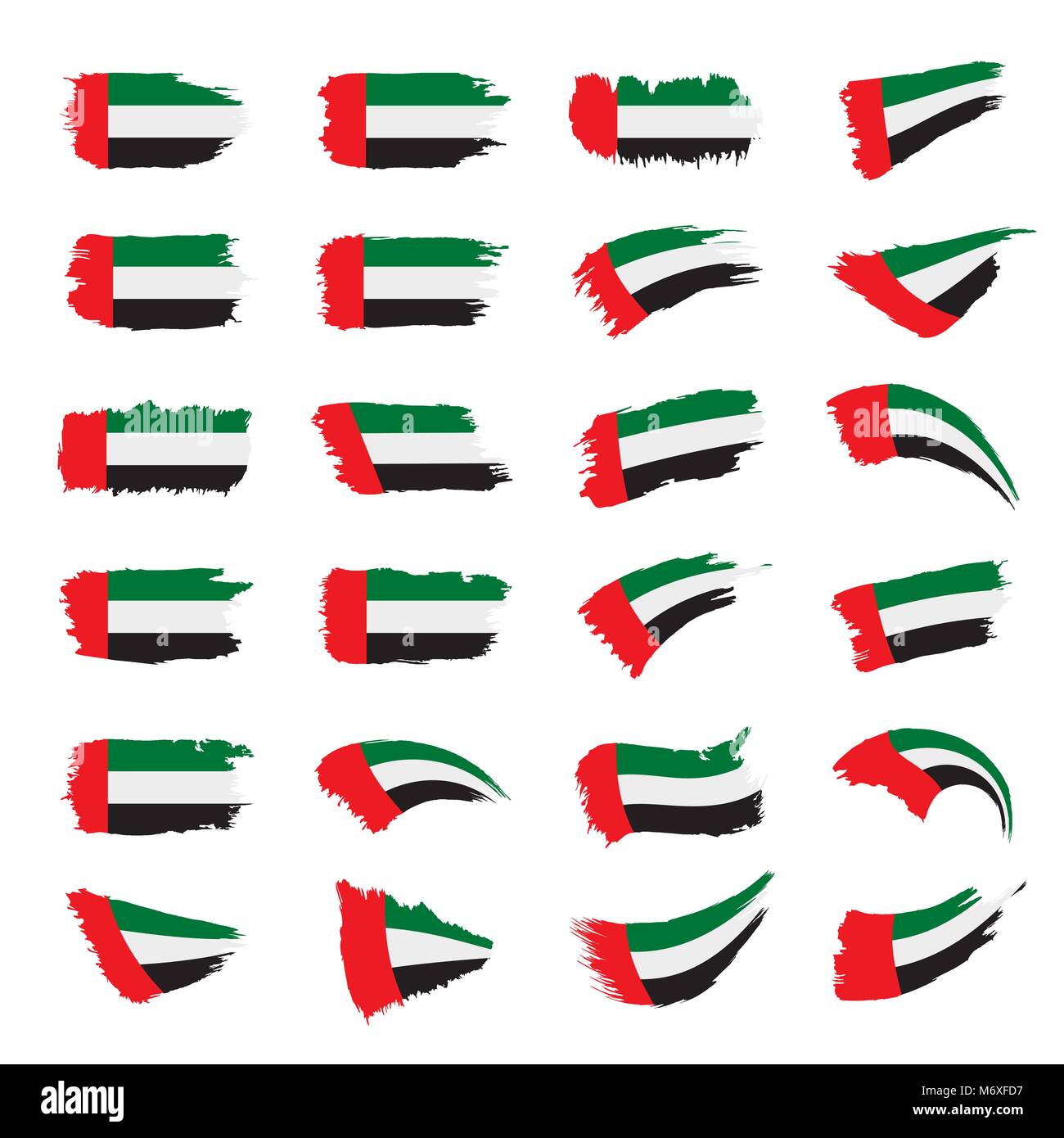 United Arab Emirates flag, vector illustration Stock Vector Image & Art ...