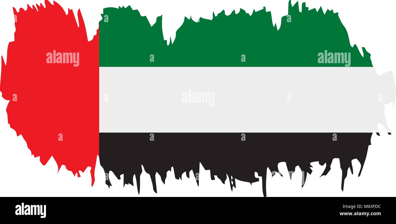 United Arab Emirates flag, vector illustration Stock Vector Image & Art ...