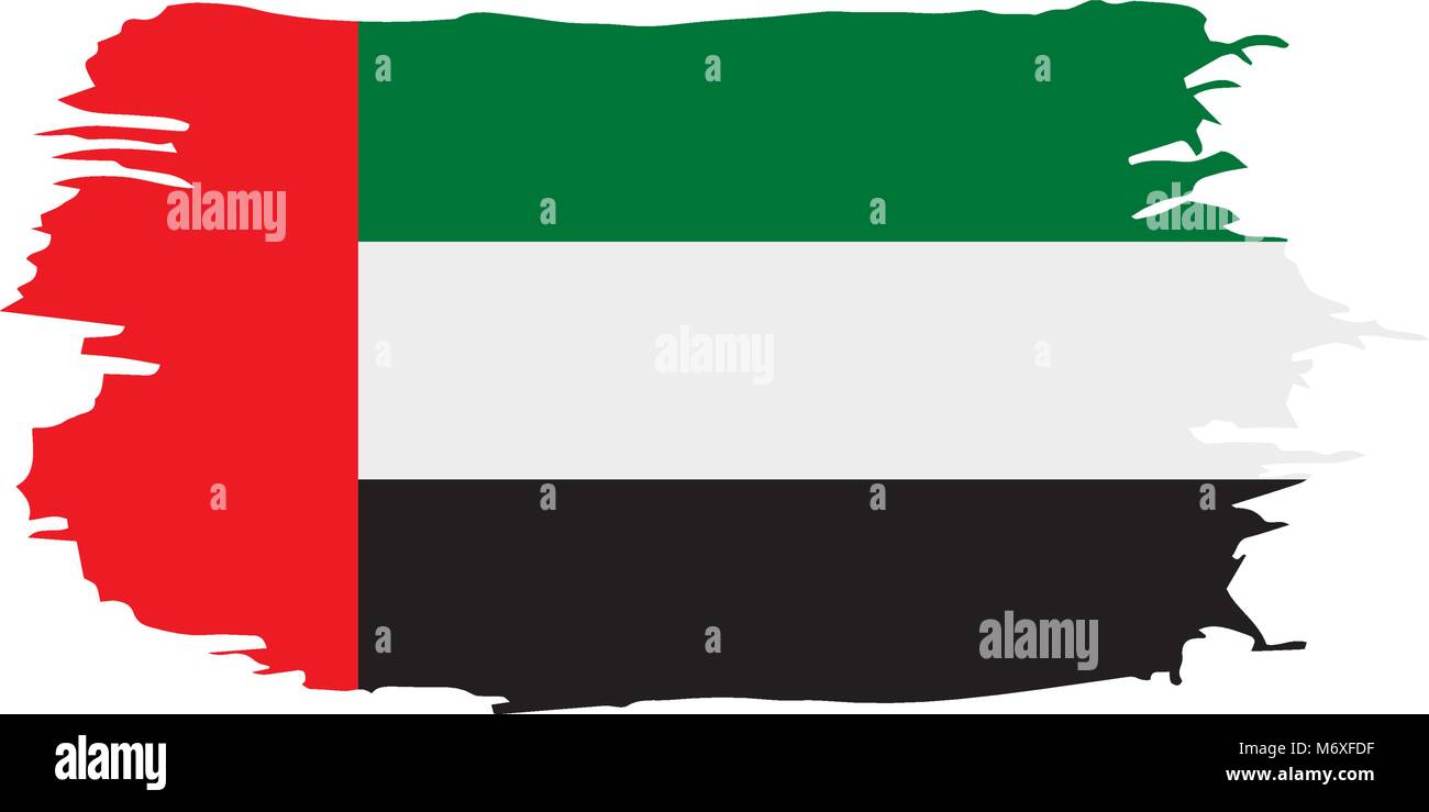 United Arab Emirates flag, vector illustration Stock Vector Image & Art ...