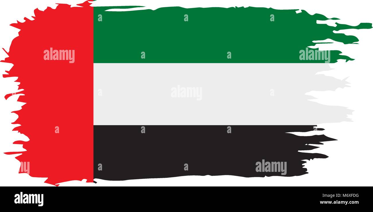 United Arab Emirates flag, vector illustration Stock Vector Image & Art ...