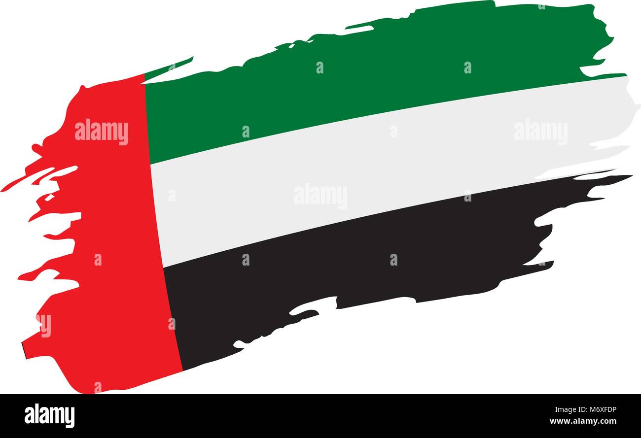United Arab Emirates flag, vector illustration Stock Vector Image & Art ...