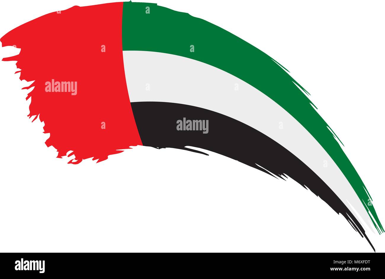 United Arab Emirates flag, vector illustration Stock Vector Image & Art ...