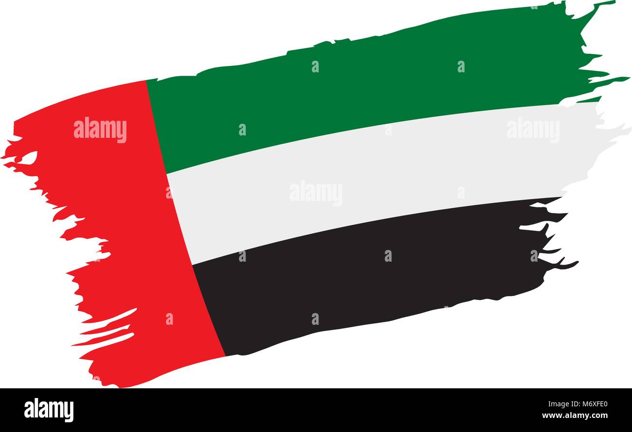 United Arab Emirates flag, vector illustration Stock Vector Image & Art ...
