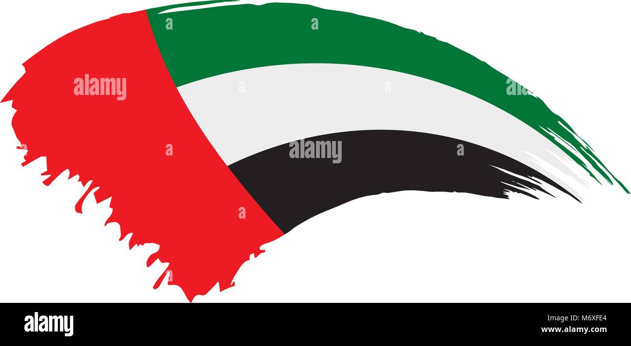 United Arab Emirates flag, vector illustration Stock Vector Image & Art ...