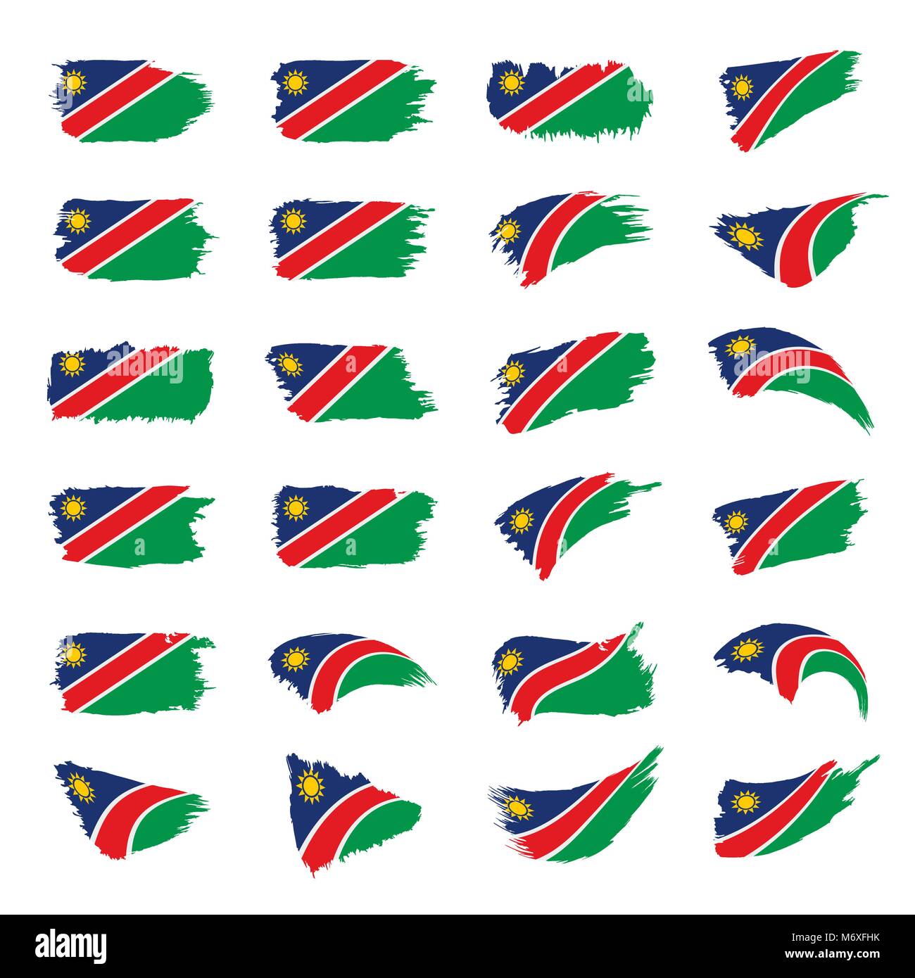 Namibia flag, vector illustration Stock Vector Image & Art - Alamy