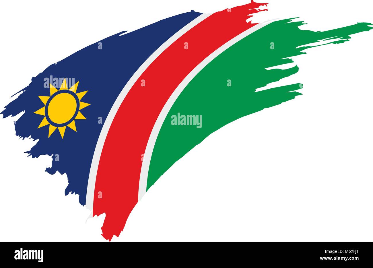 Namibia flag, vector illustration Stock Vector Image & Art - Alamy