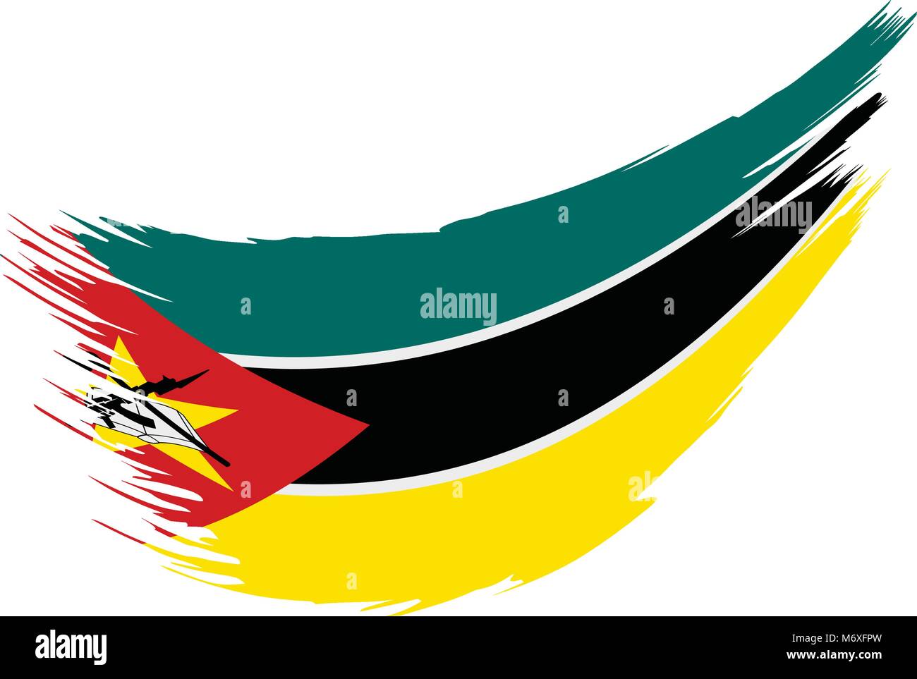 Mozambique flag, vector illustration Stock Vector Image & Art - Alamy