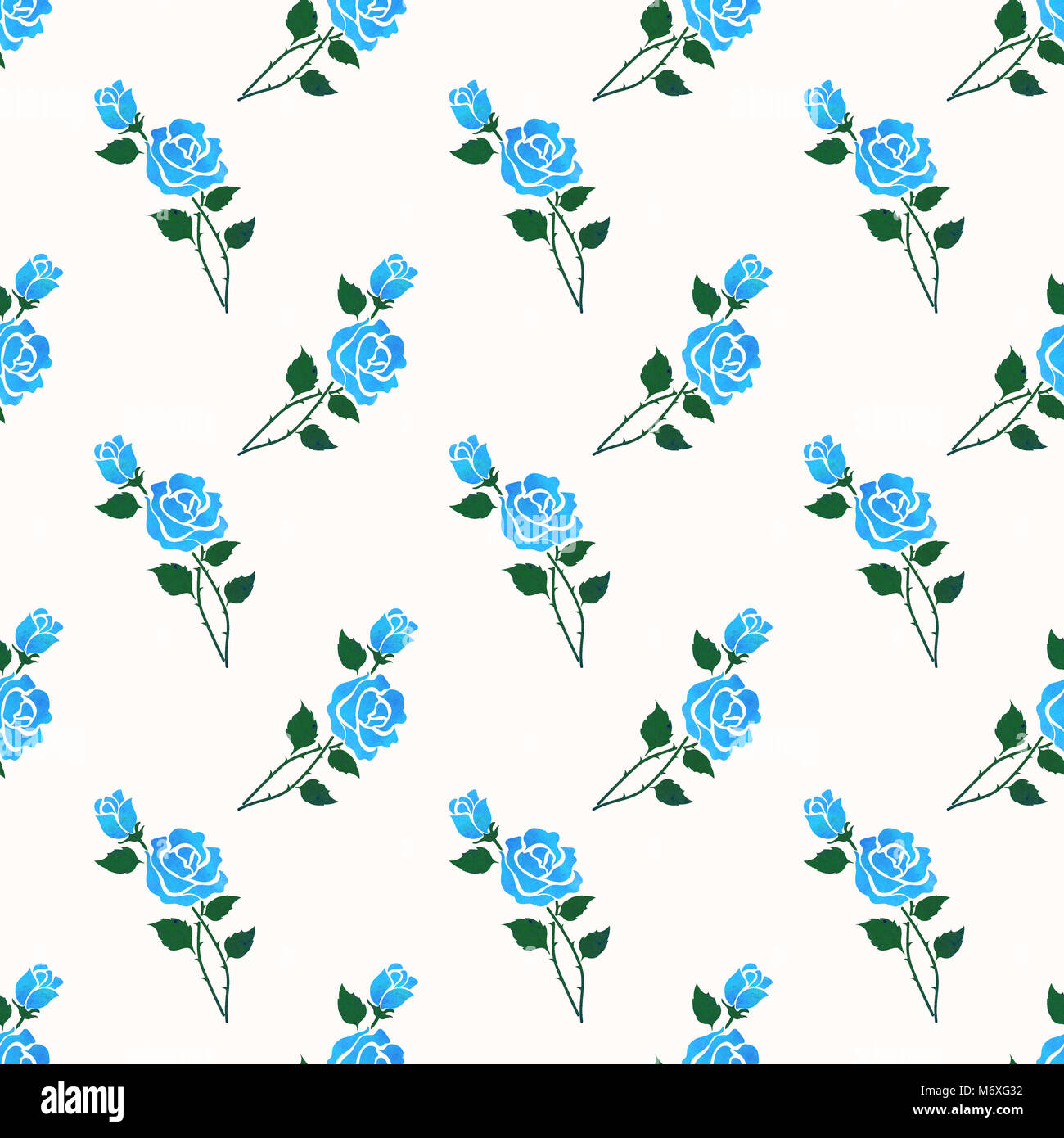 Seamless background image colorful watercolor texture botanic flower ...