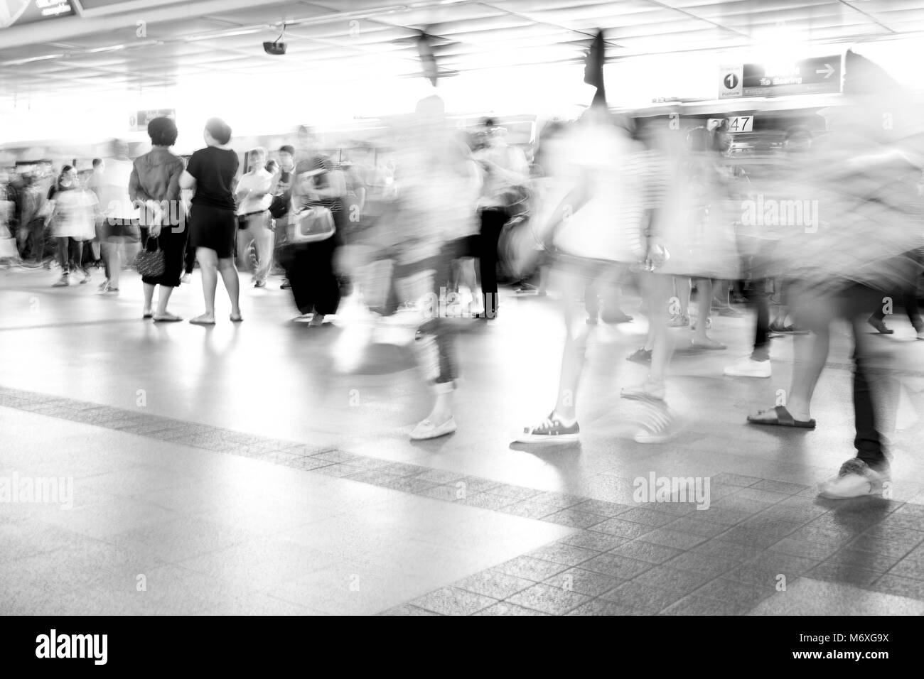 Blurred Person Walking