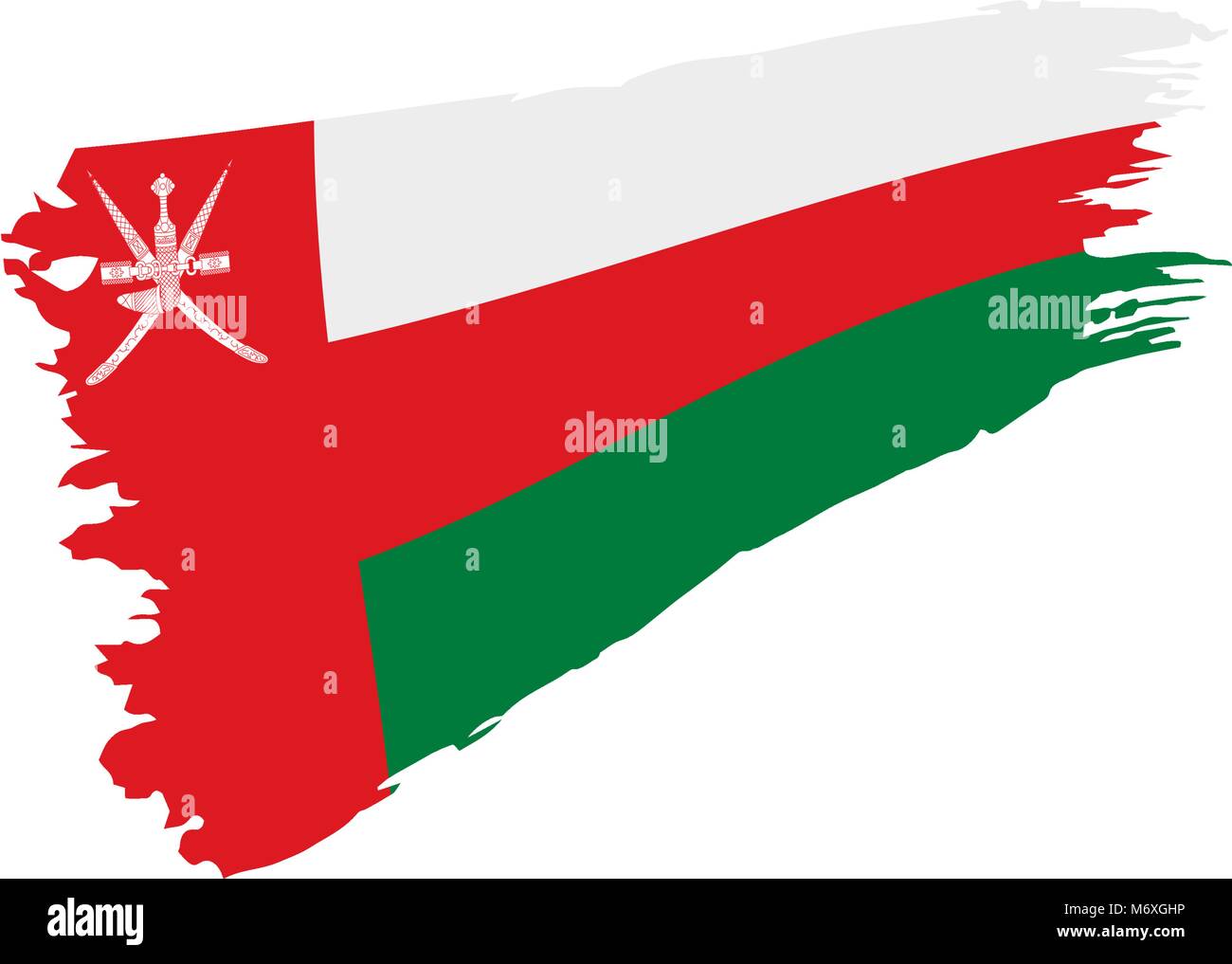Oman flag, vector illustration Stock Vector Image & Art - Alamy