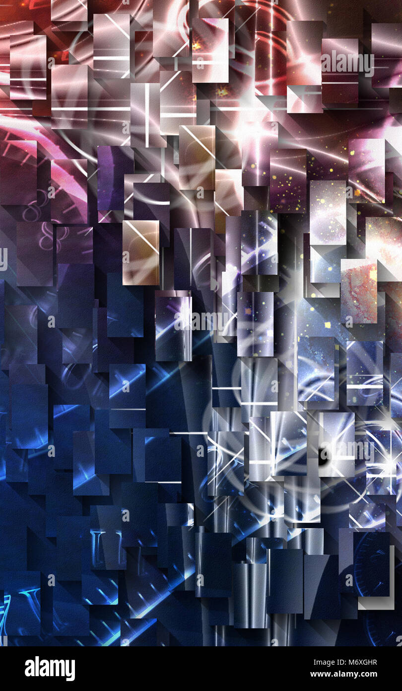 Atoms, cosmos and time Stock Photo - Alamy