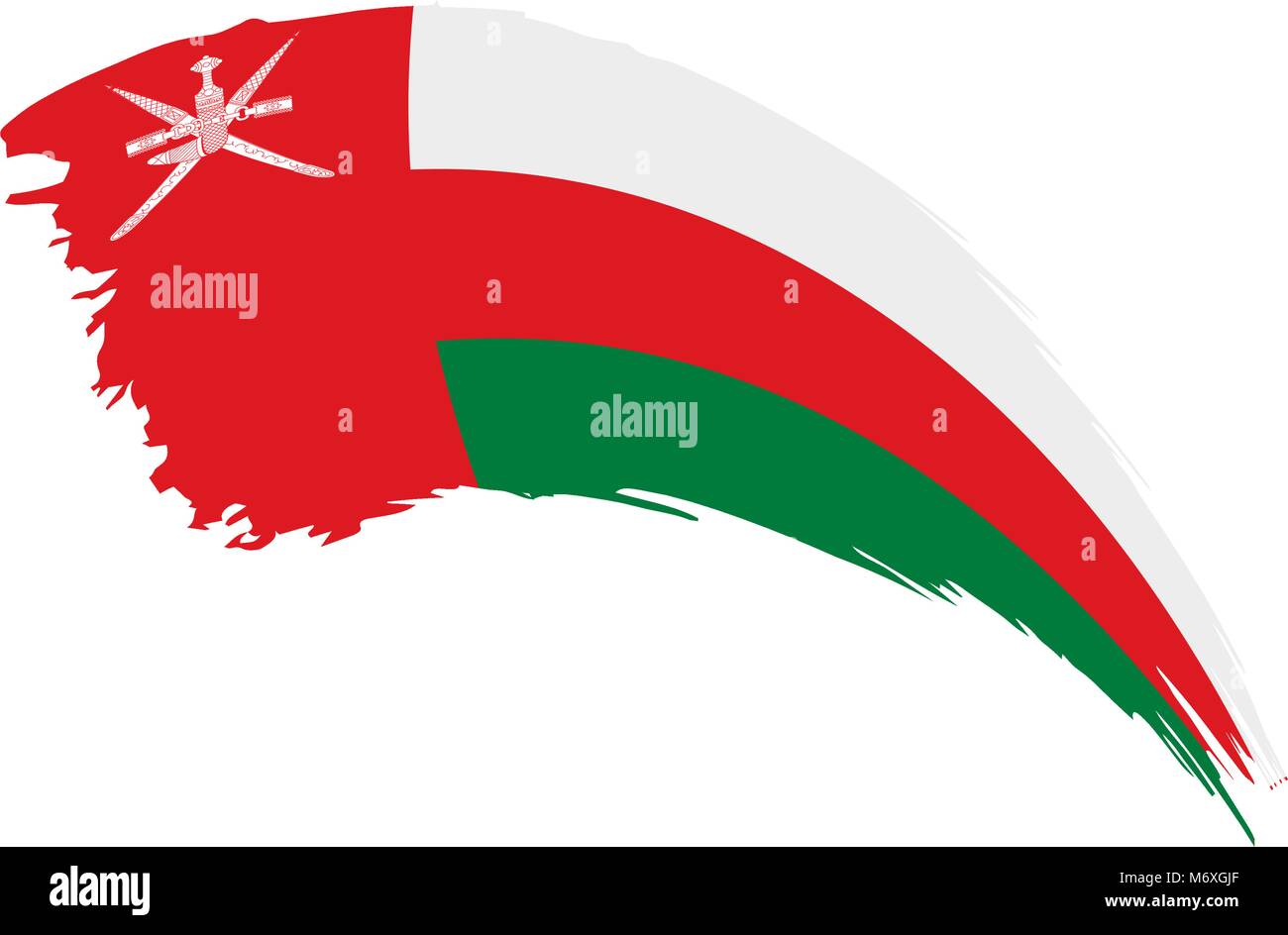 Oman flag, vector illustration Stock Vector Image & Art - Alamy