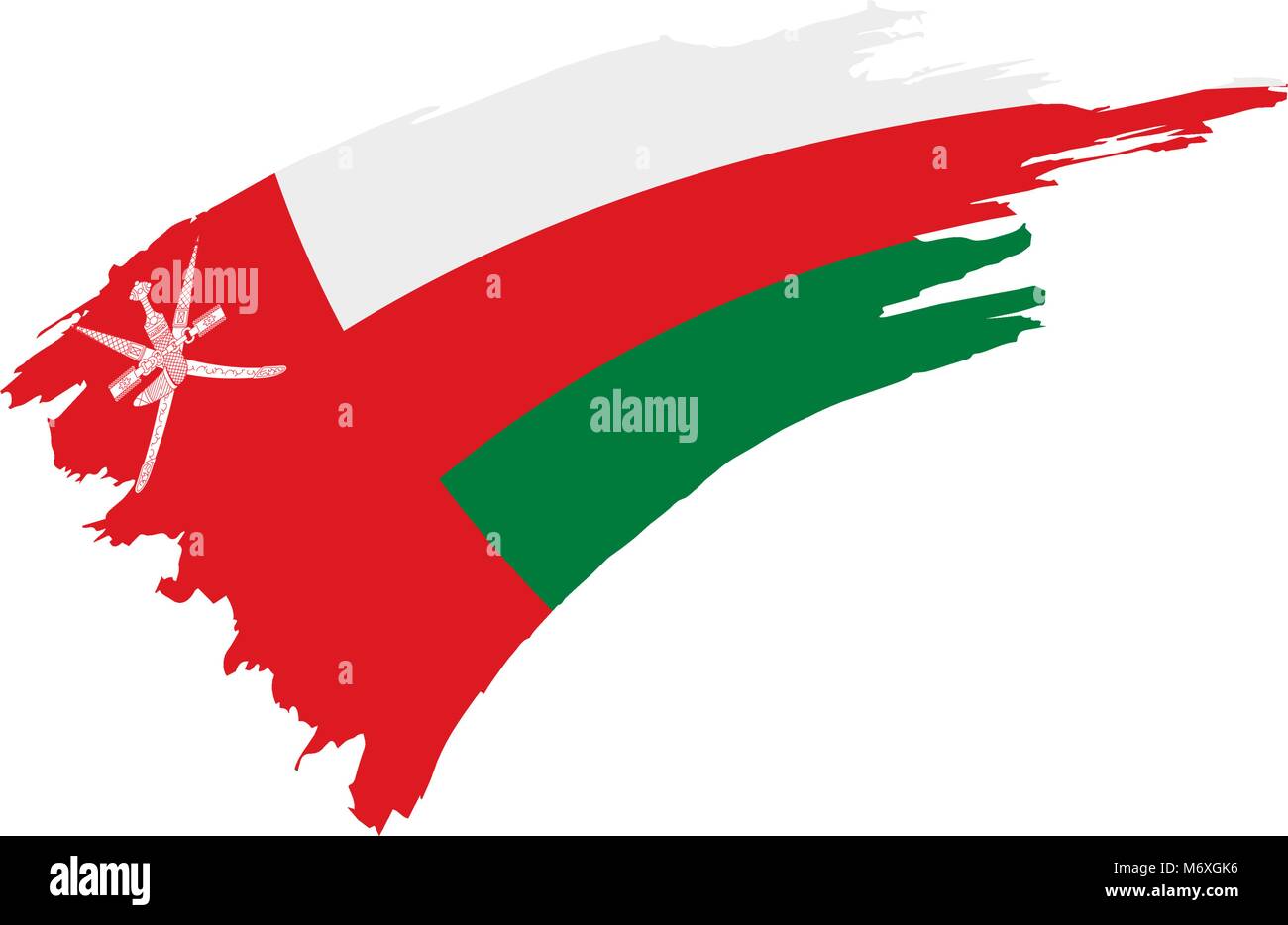 Oman flag, vector illustration Stock Vector Image & Art - Alamy