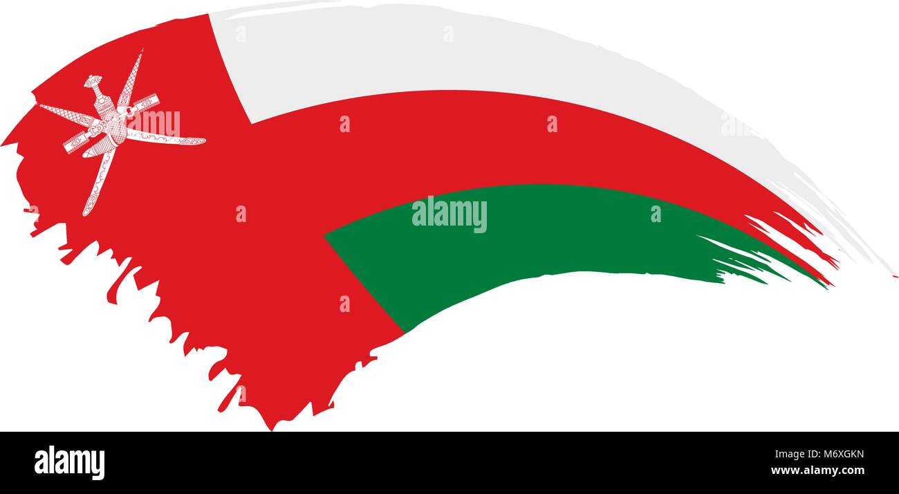 Oman flag, vector illustration Stock Vector Image & Art - Alamy