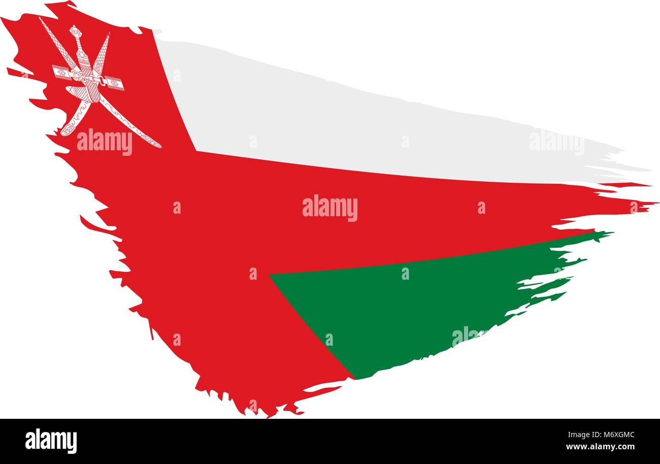 Oman brush flag hi-res stock photography and images - Alamy