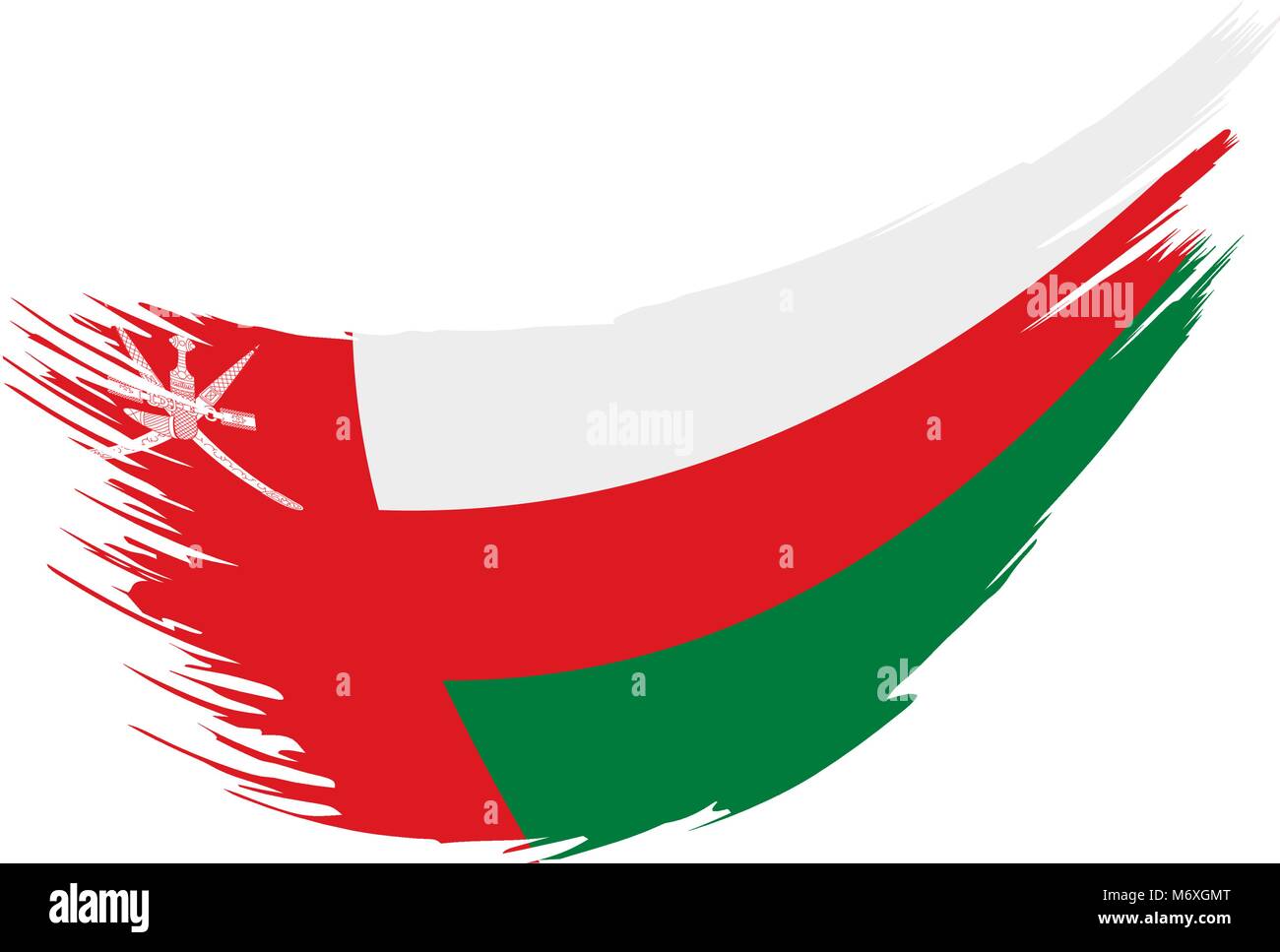 Oman flag, vector illustration Stock Vector Image & Art - Alamy