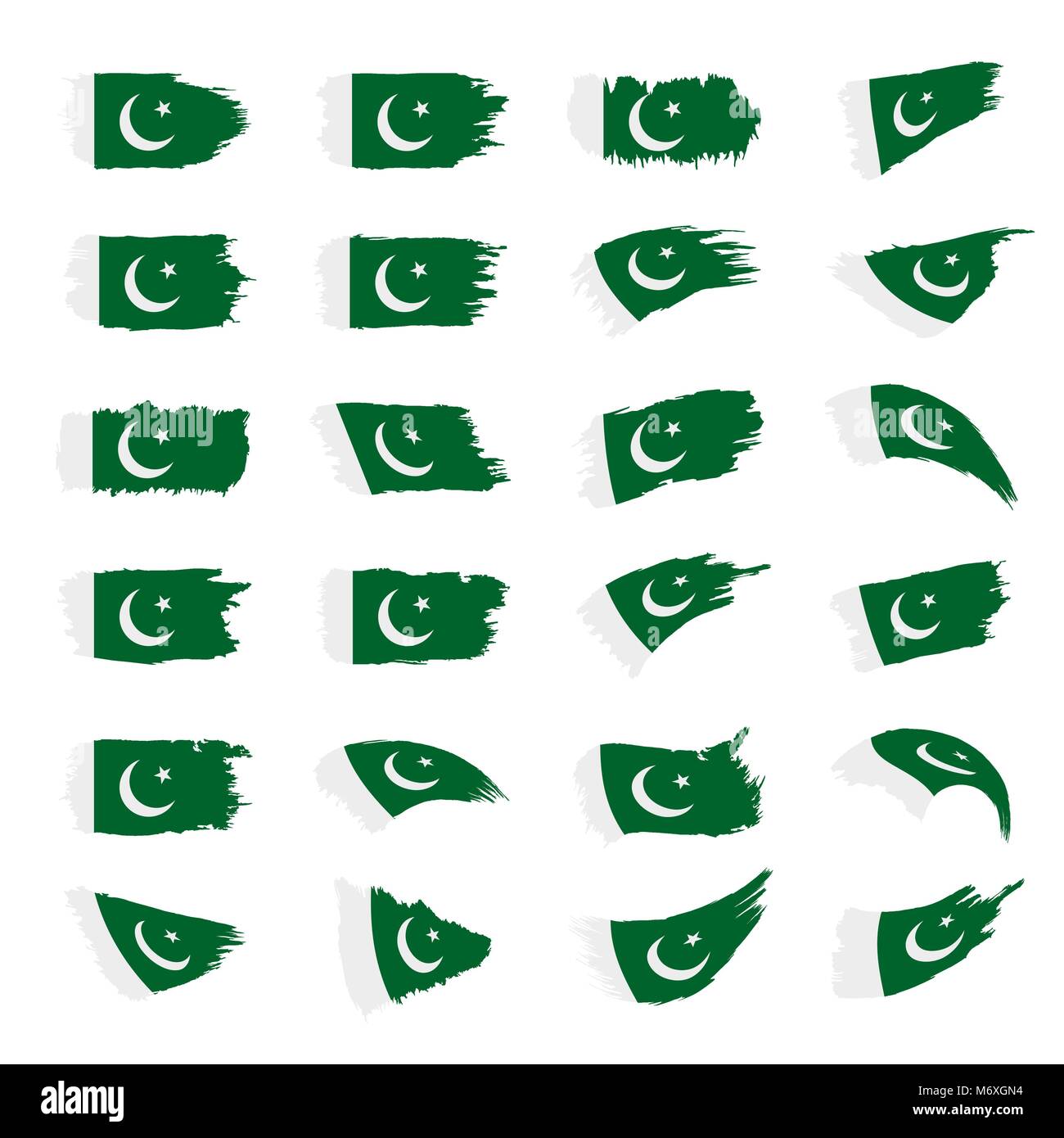 Pakistan flag, vector illustration Stock Vector Image & Art - Alamy