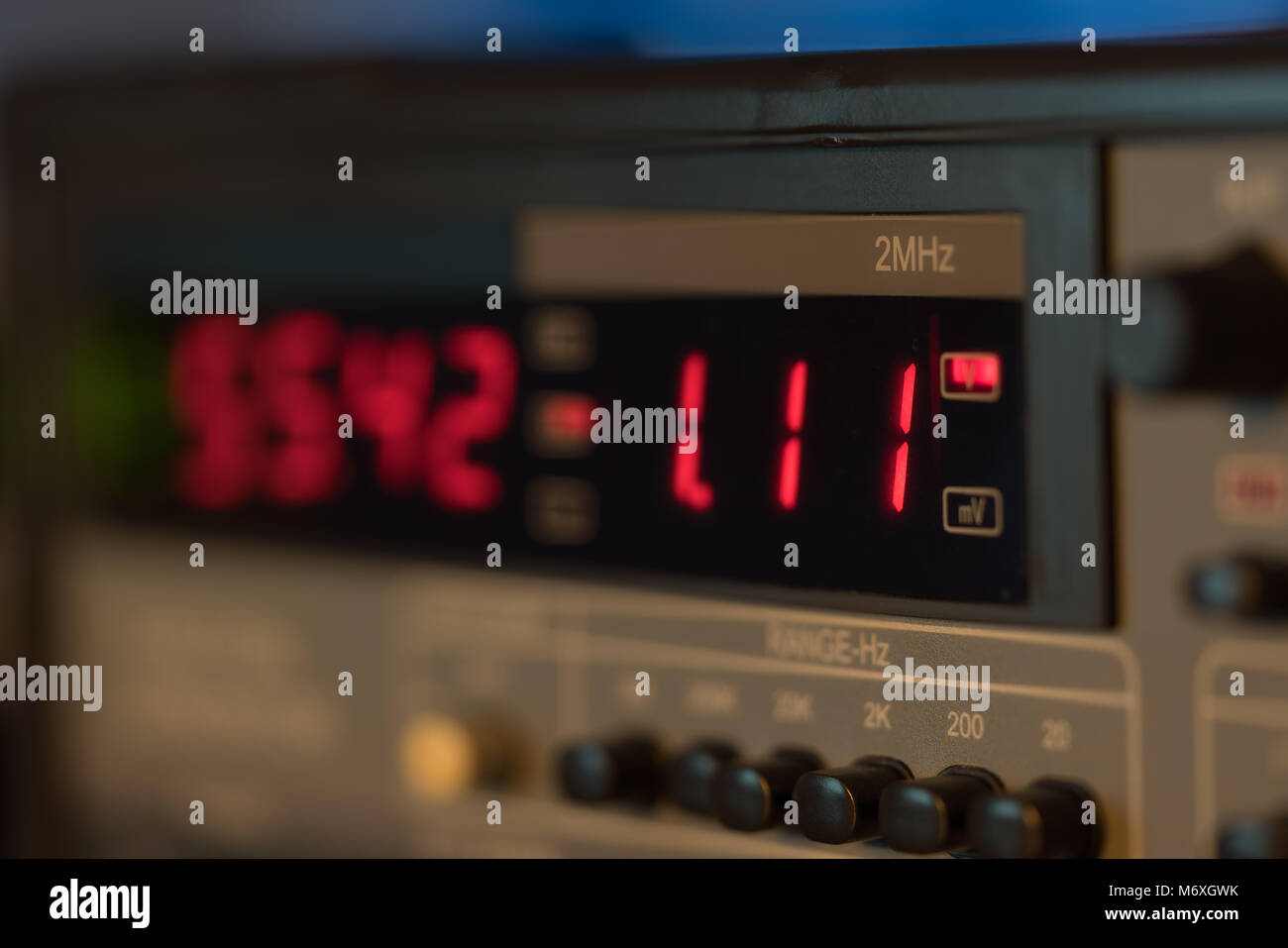 display of electronic measuring instrument Stock Photo - Alamy