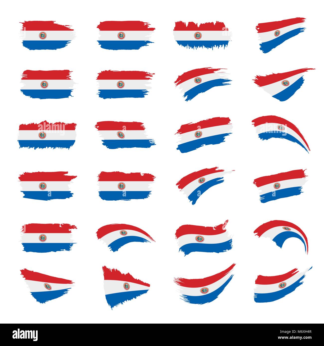 Paraguay flag, vector illustration Stock Vector Image & Art - Alamy